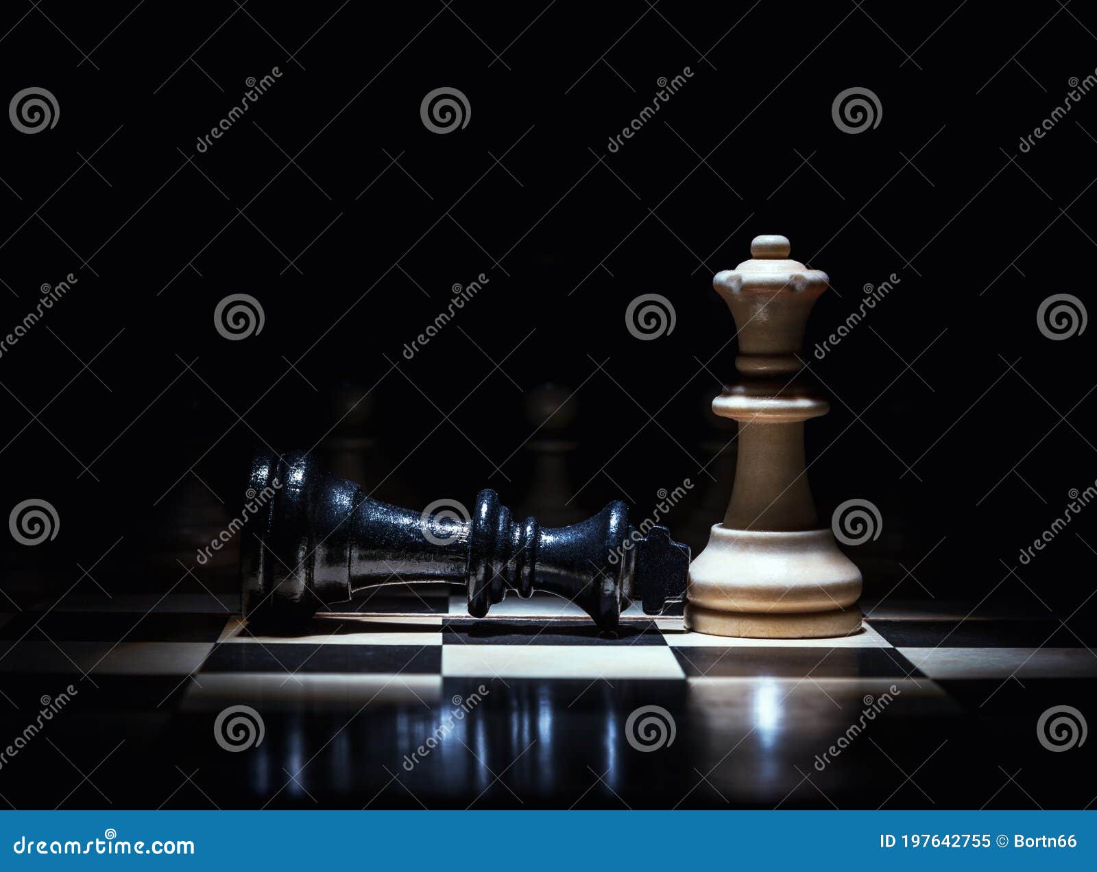 Chess king lost stock image. Image of board, winner - 197642755