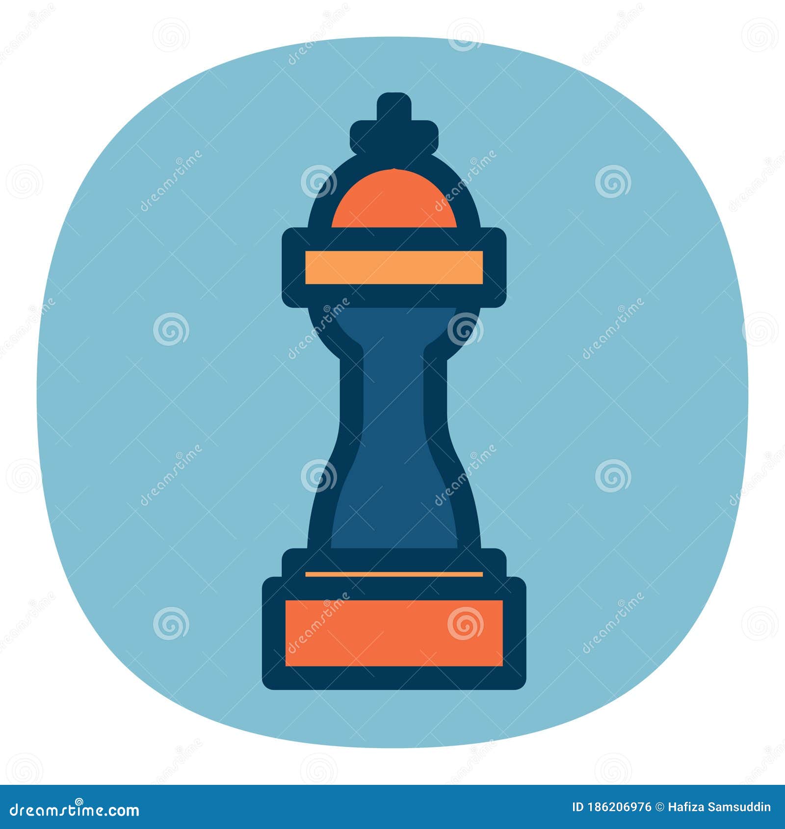 Chess King. Vector Illustration Decorative Design Stock Vector ...