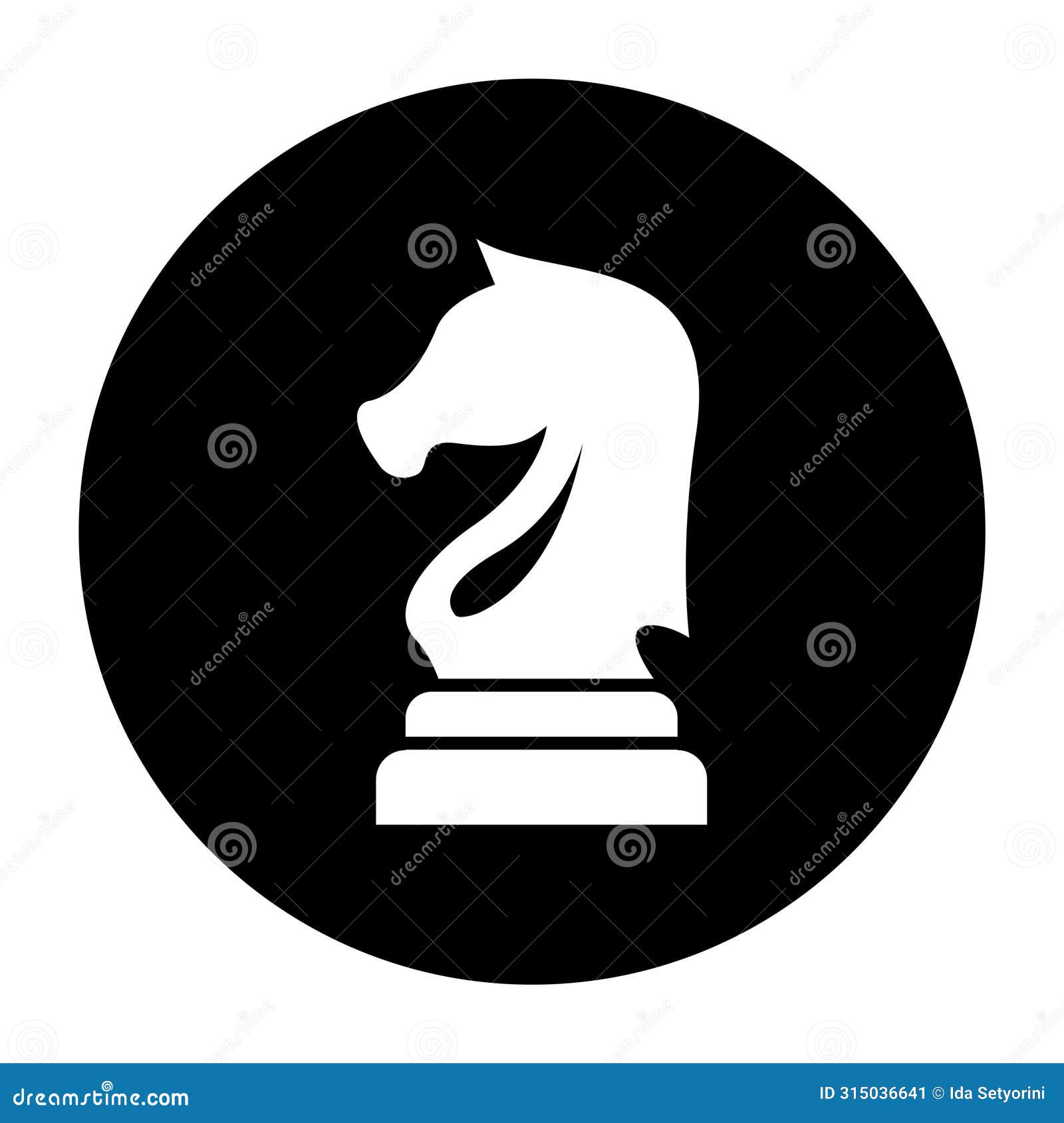 Chess knight logo vector stock illustration. Illustration of vector ...