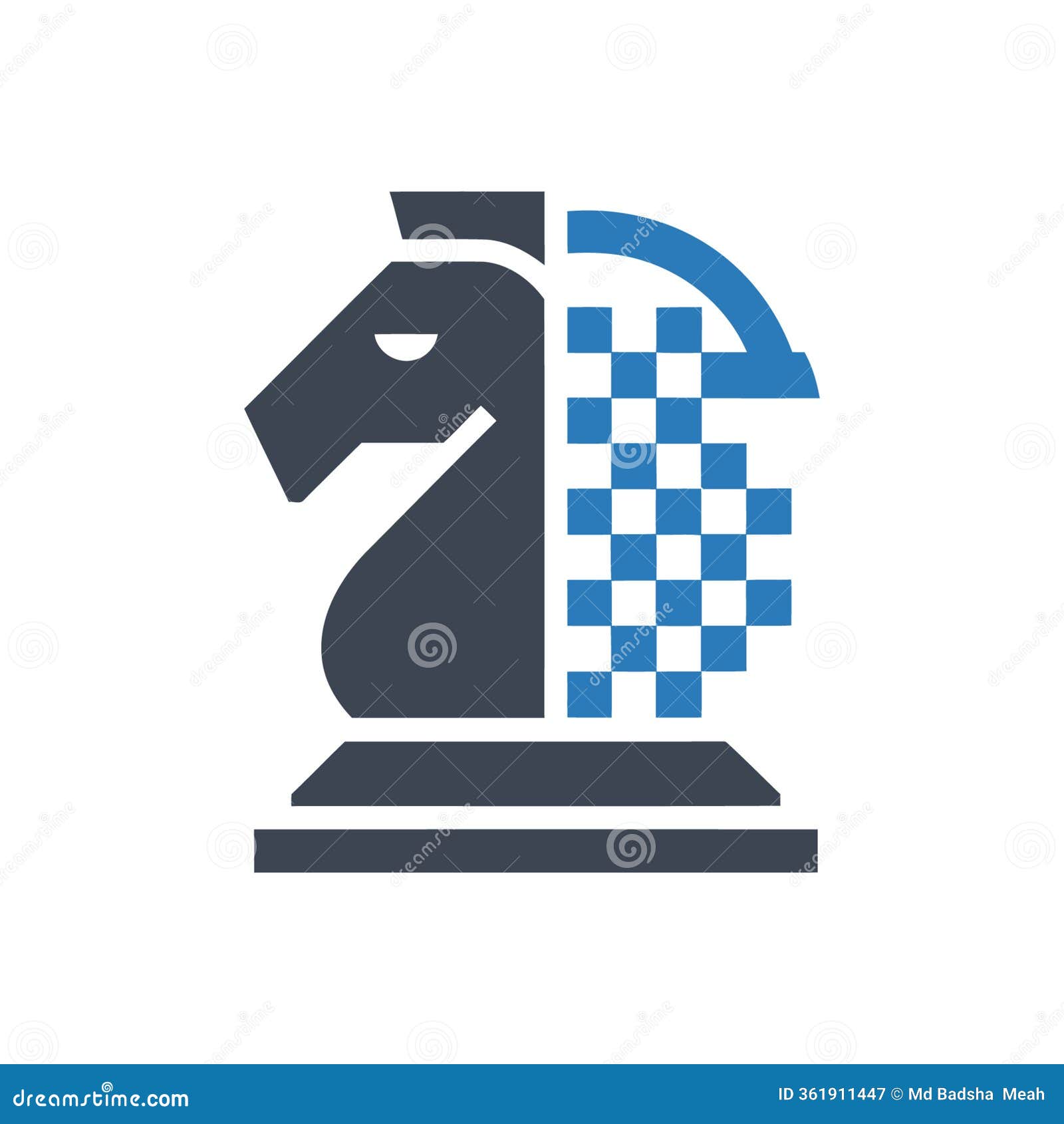 Chess Knight Strategy Icon stock illustration. Illustration of icon ...