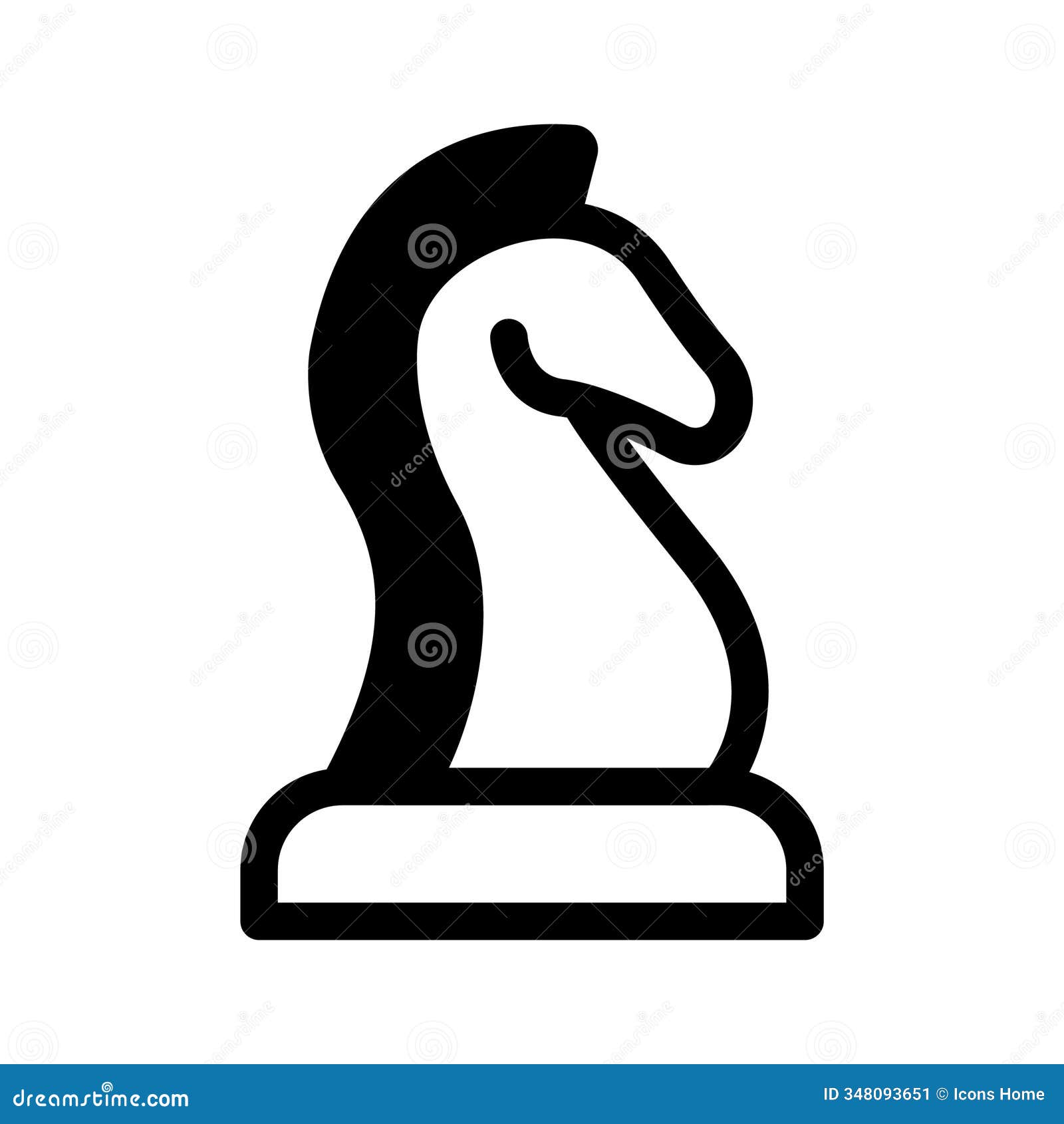 A Chess Knight Symbolizing Strategy or Games Stock Illustration ...