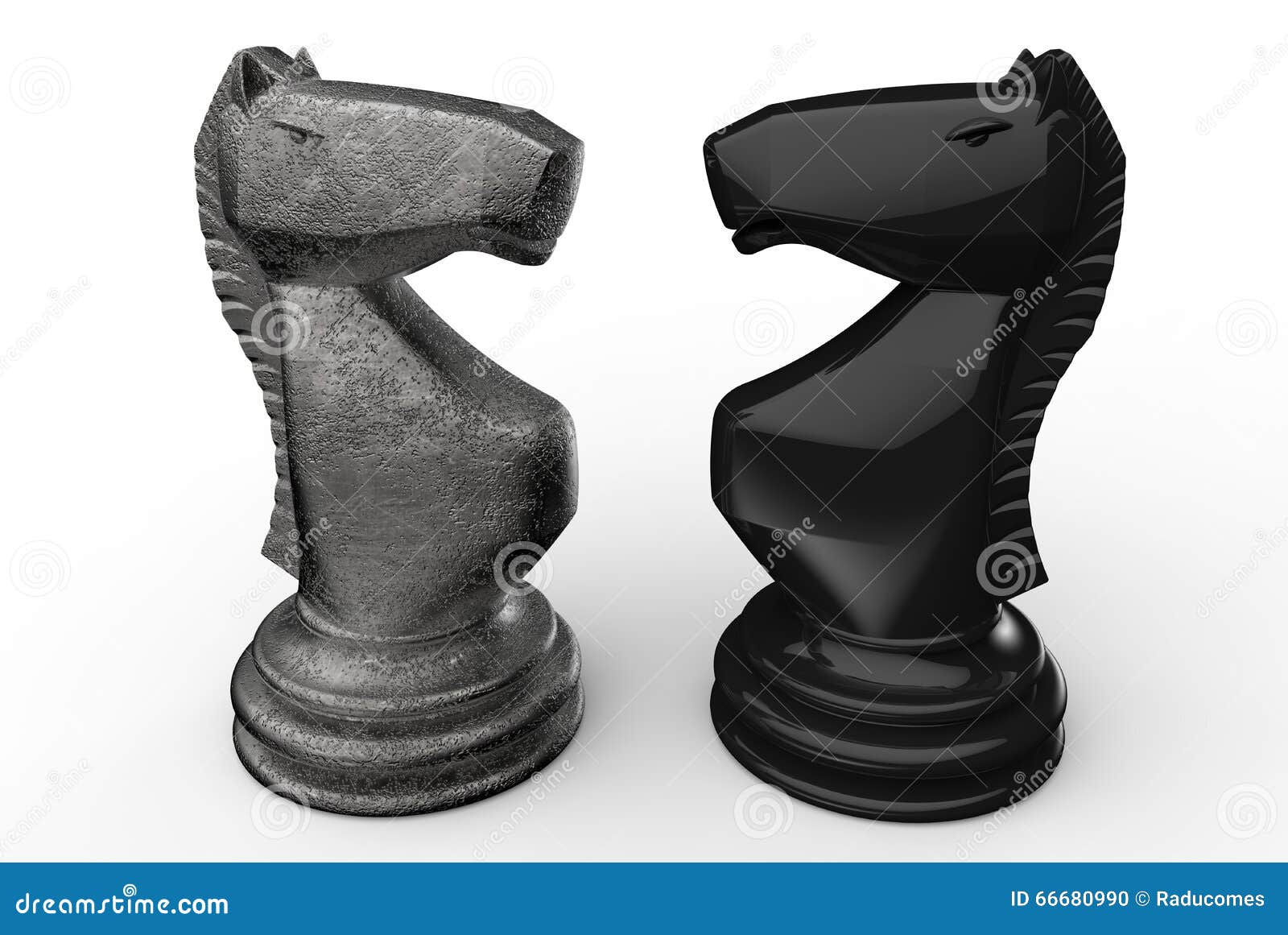 Chess Knights Face Off In A Final Struggle, Intense Battle For ...