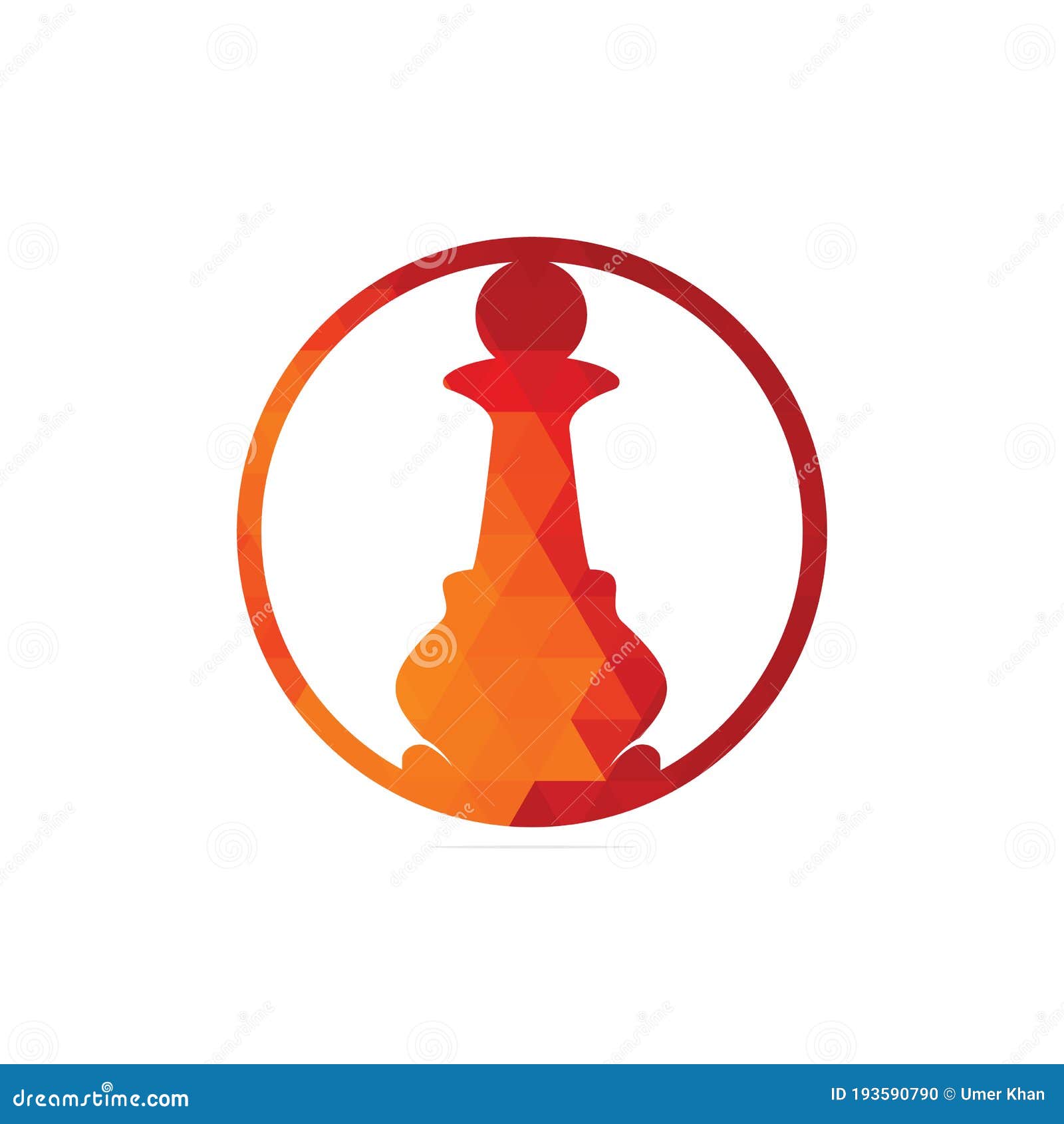 Chess logo design template stock vector. Illustration of black - 193590790