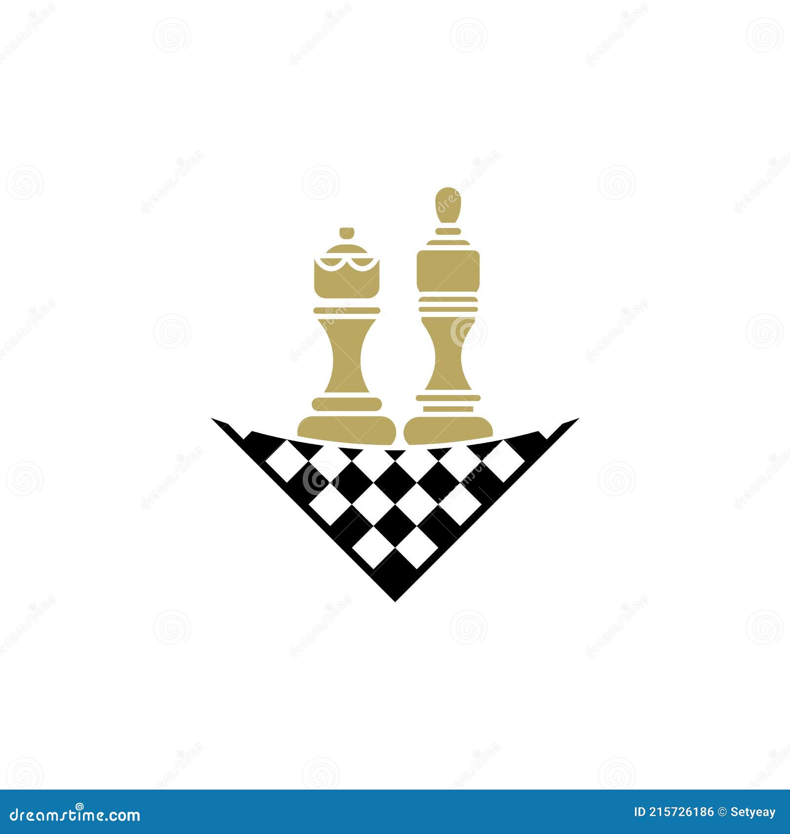 Chess Logo Design Vector Illustration, Creative Chess Logo Design ...