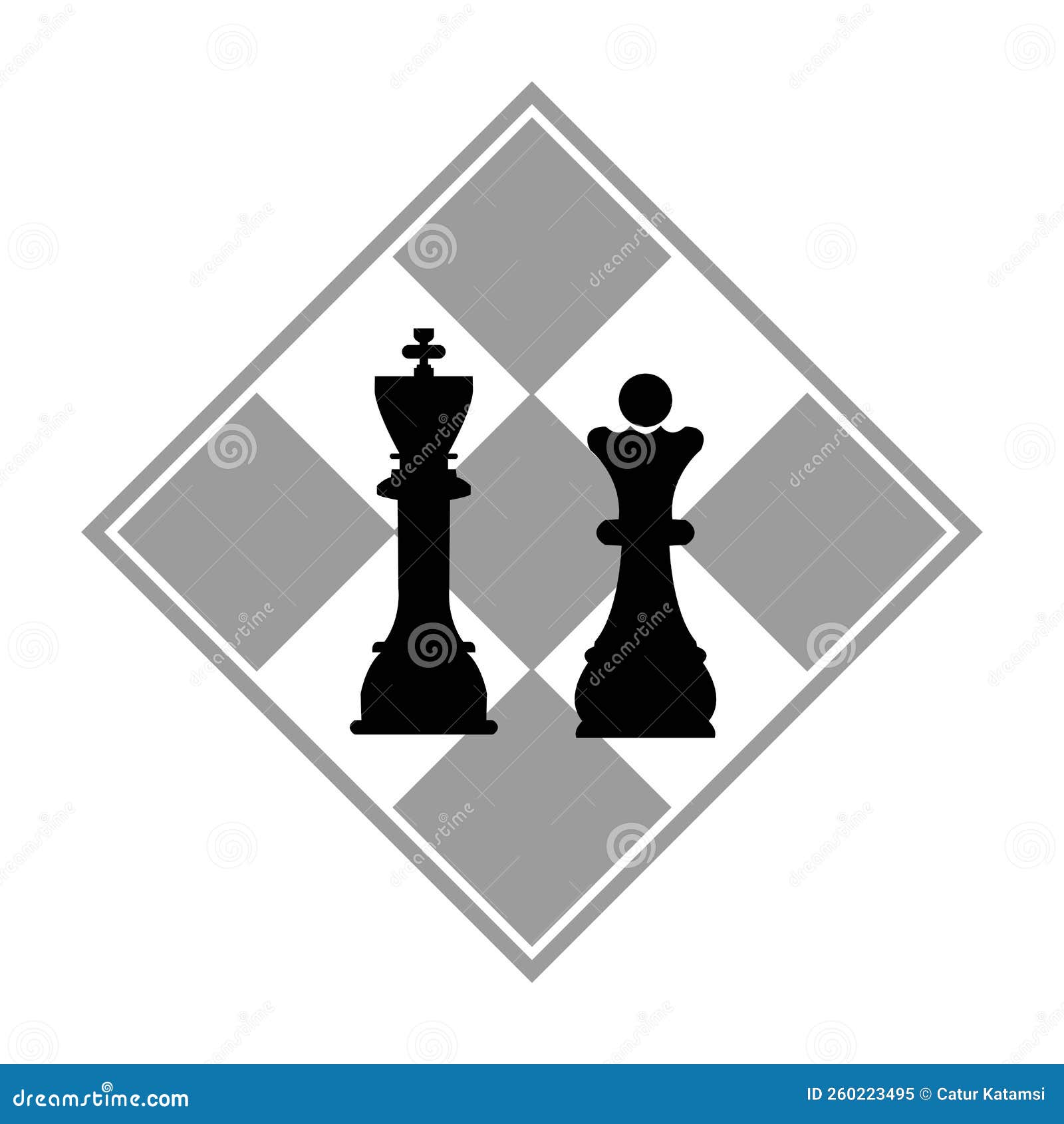 Chess logo icon vector stock vector. Illustration of black - 260223495
