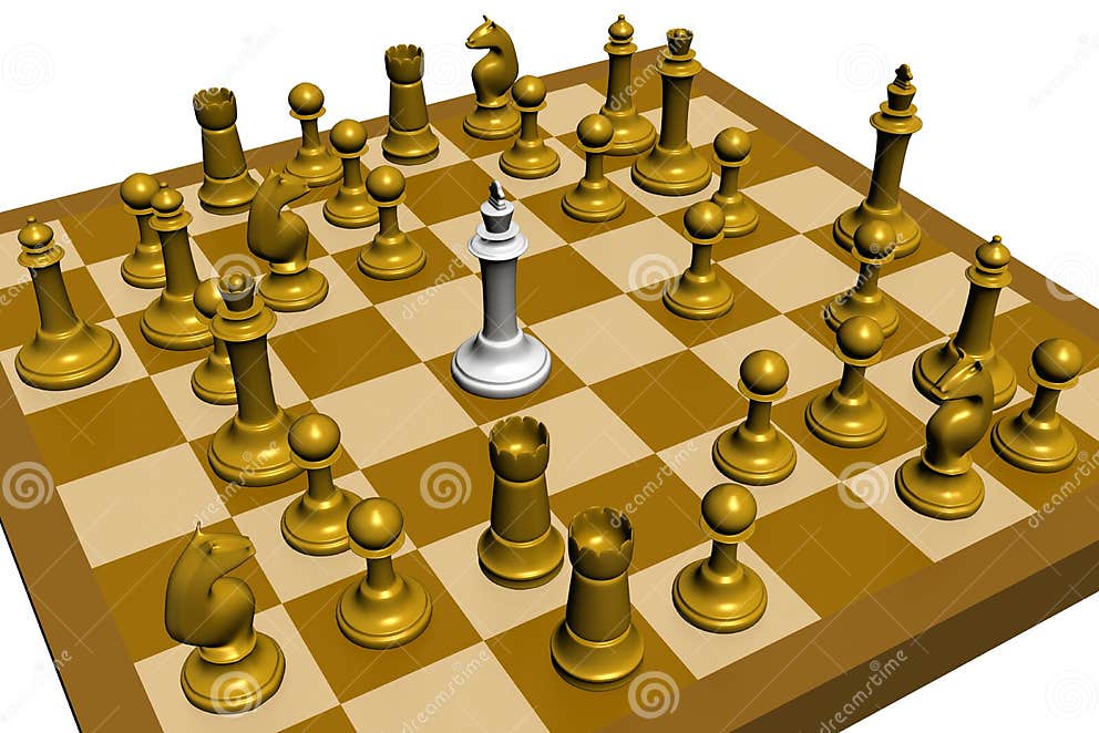 Chess lose stock illustration. Illustration of brown, king - 9138532