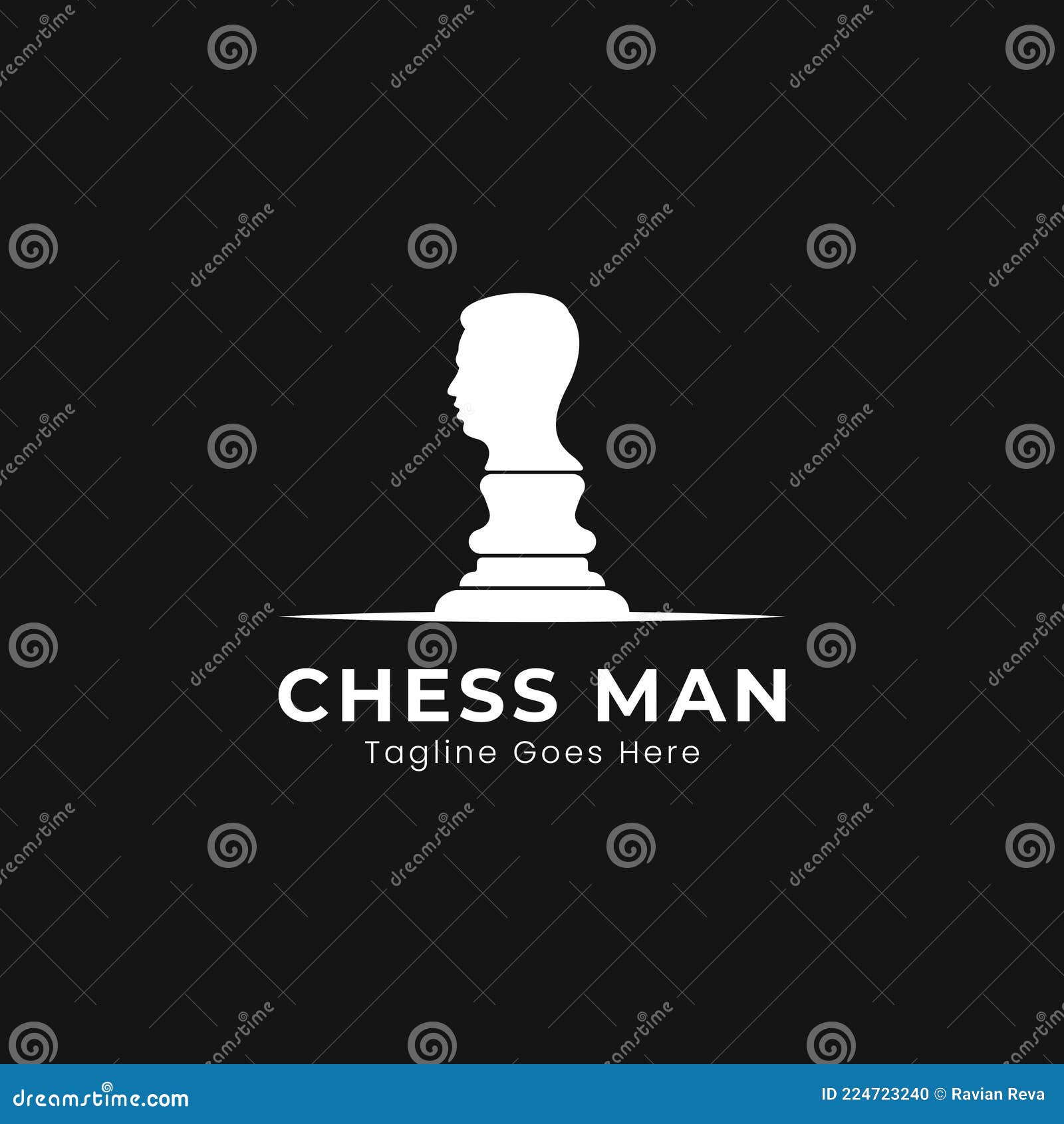 CHESS MAN LOGO CONCEPT, MODERN STYLE VECTOR Stock Vector - Illustration ...