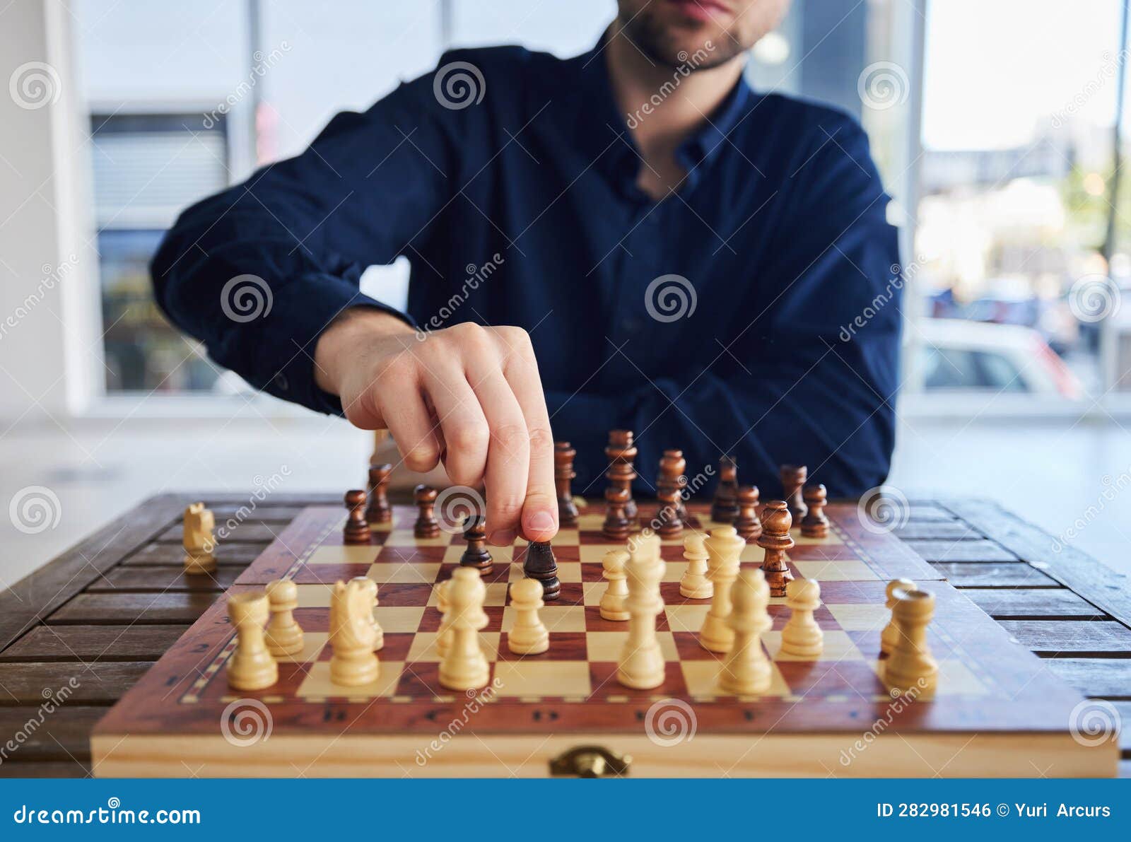 Chess, Man Moving a Knight and Game of Strategy, Problem Solving or ...