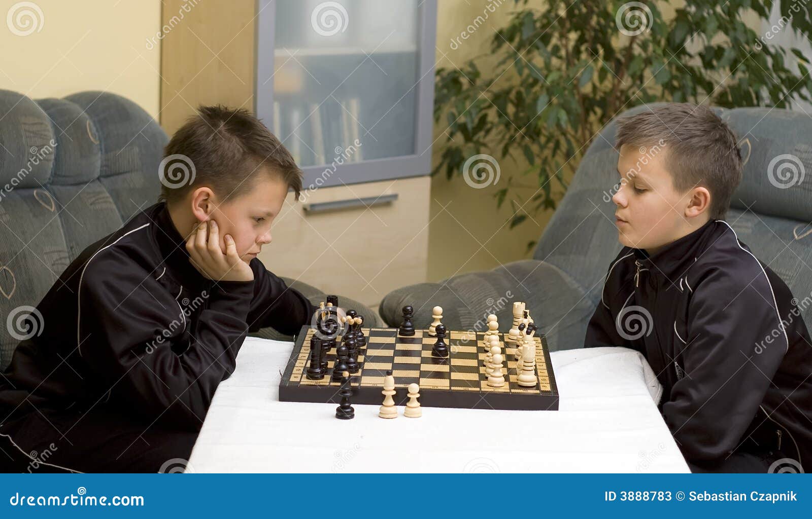 Chess match stock image. Image of room, competition, competing - 3888783