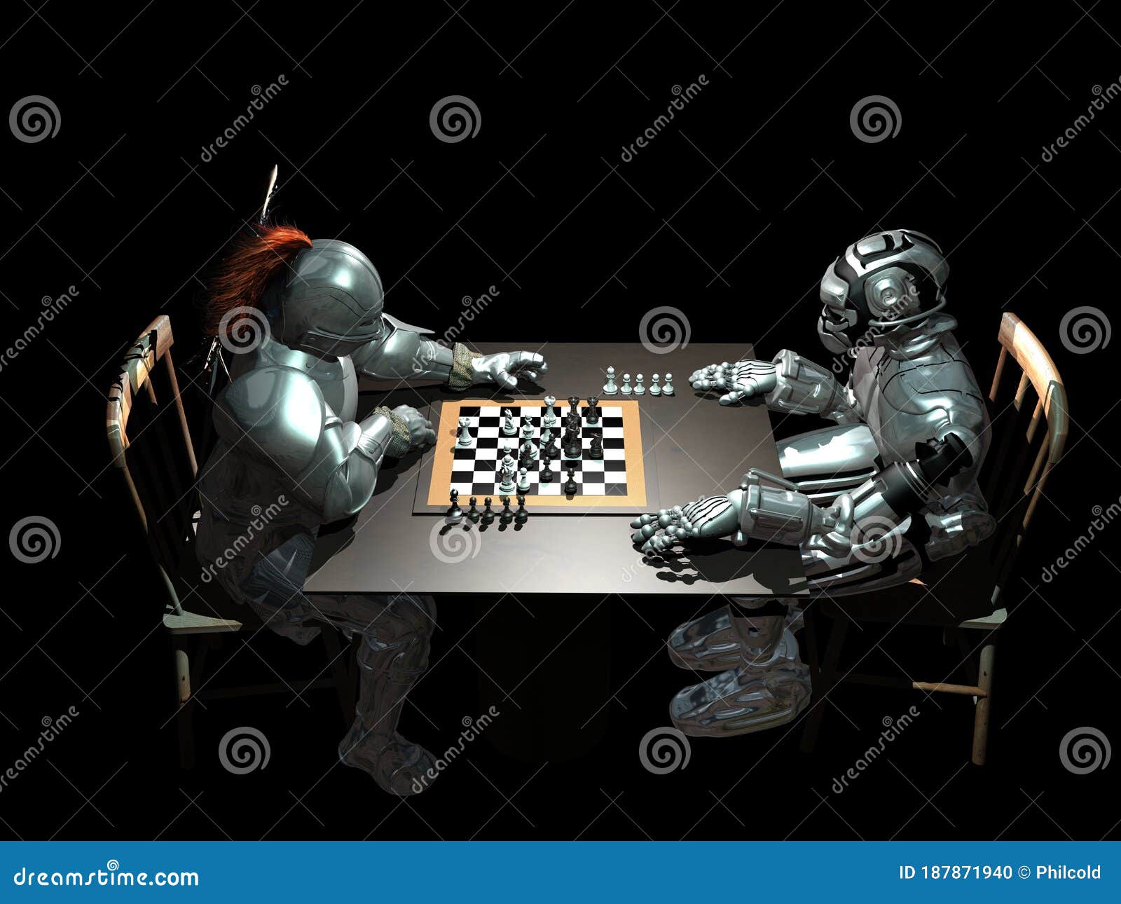 Strange Chess Competition Stock Photo | CartoonDealer.com #187871940