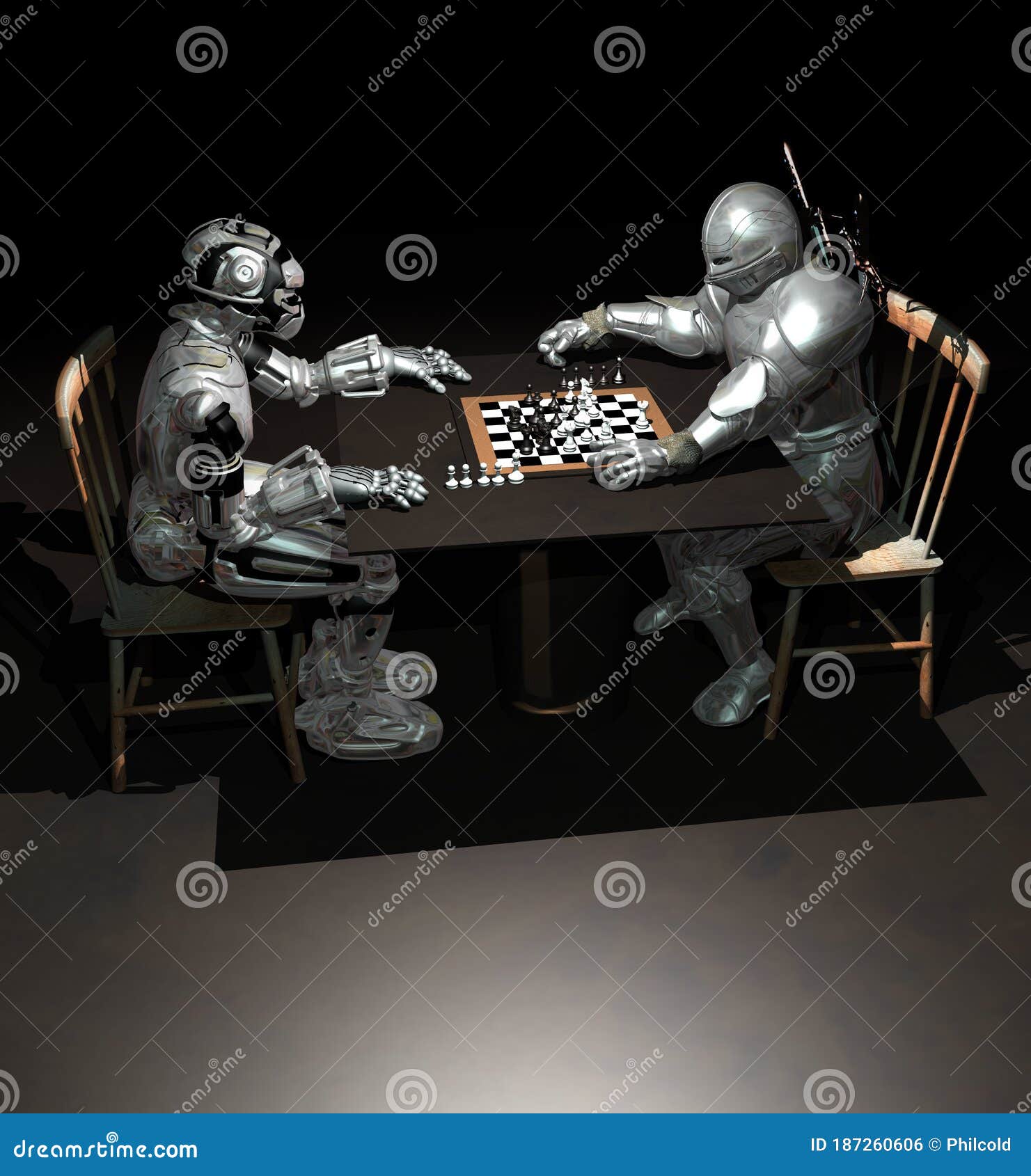 Strange chess competition stock illustration. Illustration of cells ...