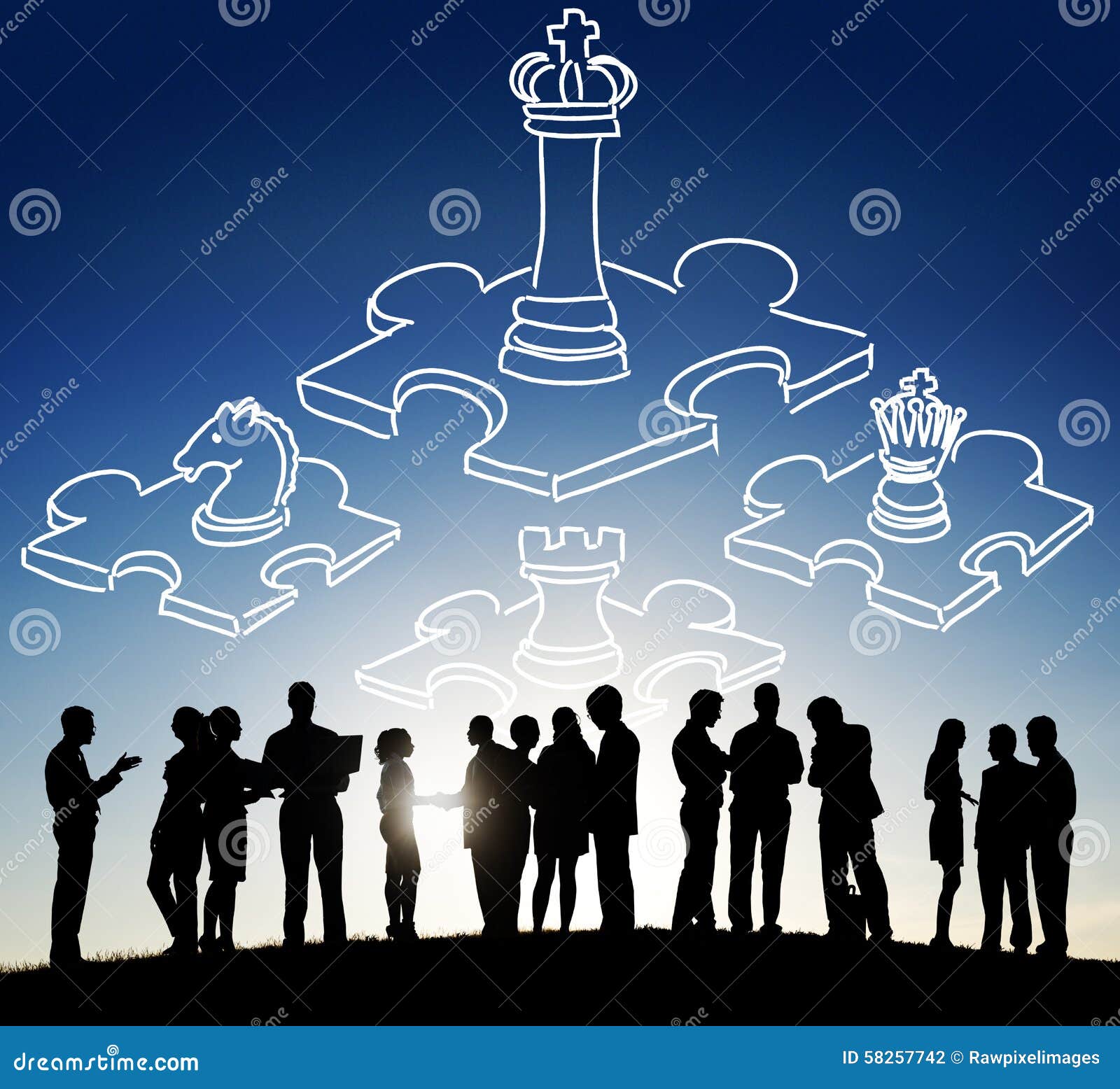 Chess Minded Game Tactics Leadership Strategy Concept Stock Photo ...