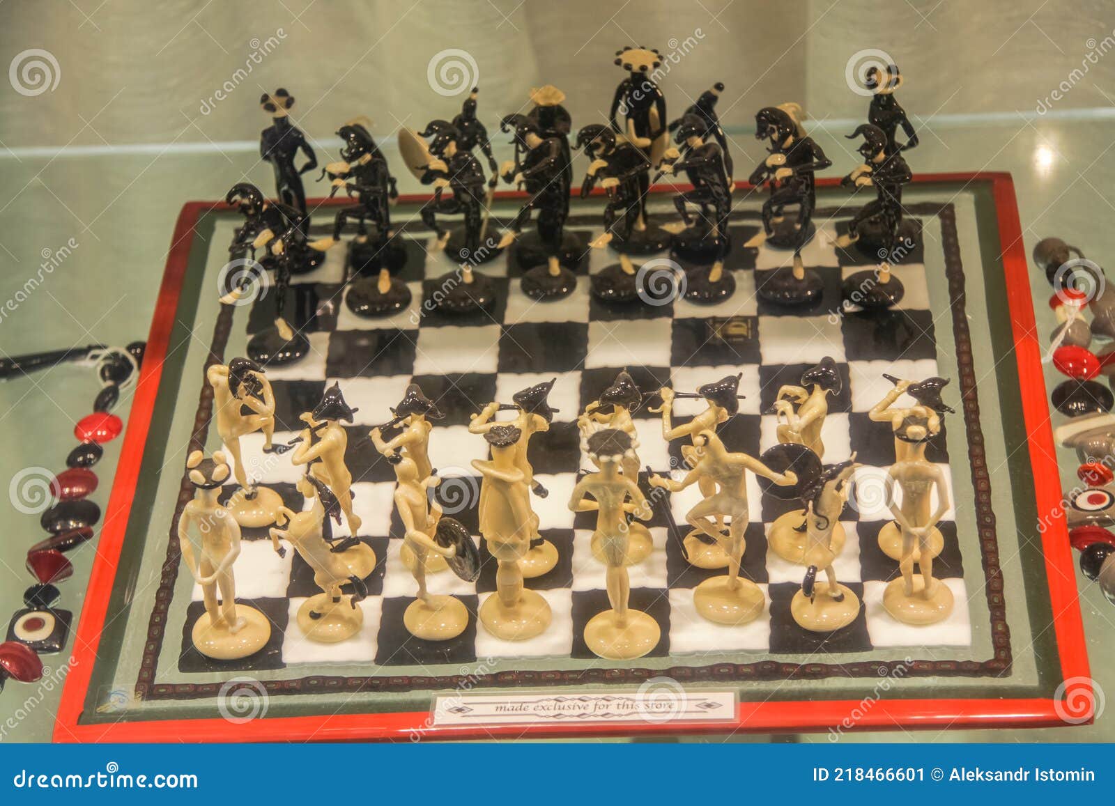 Chess in the Museum of Venice. Ancient Game of Chess and Decorative ...