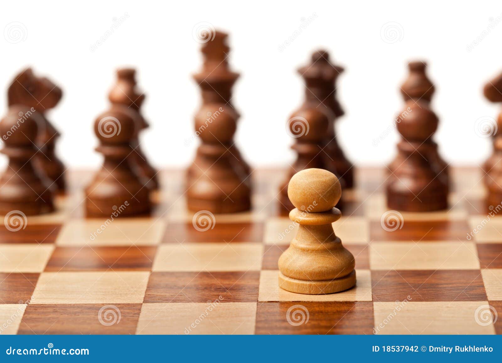 Chess - one against all stock photo. Image of white, black - 18537942