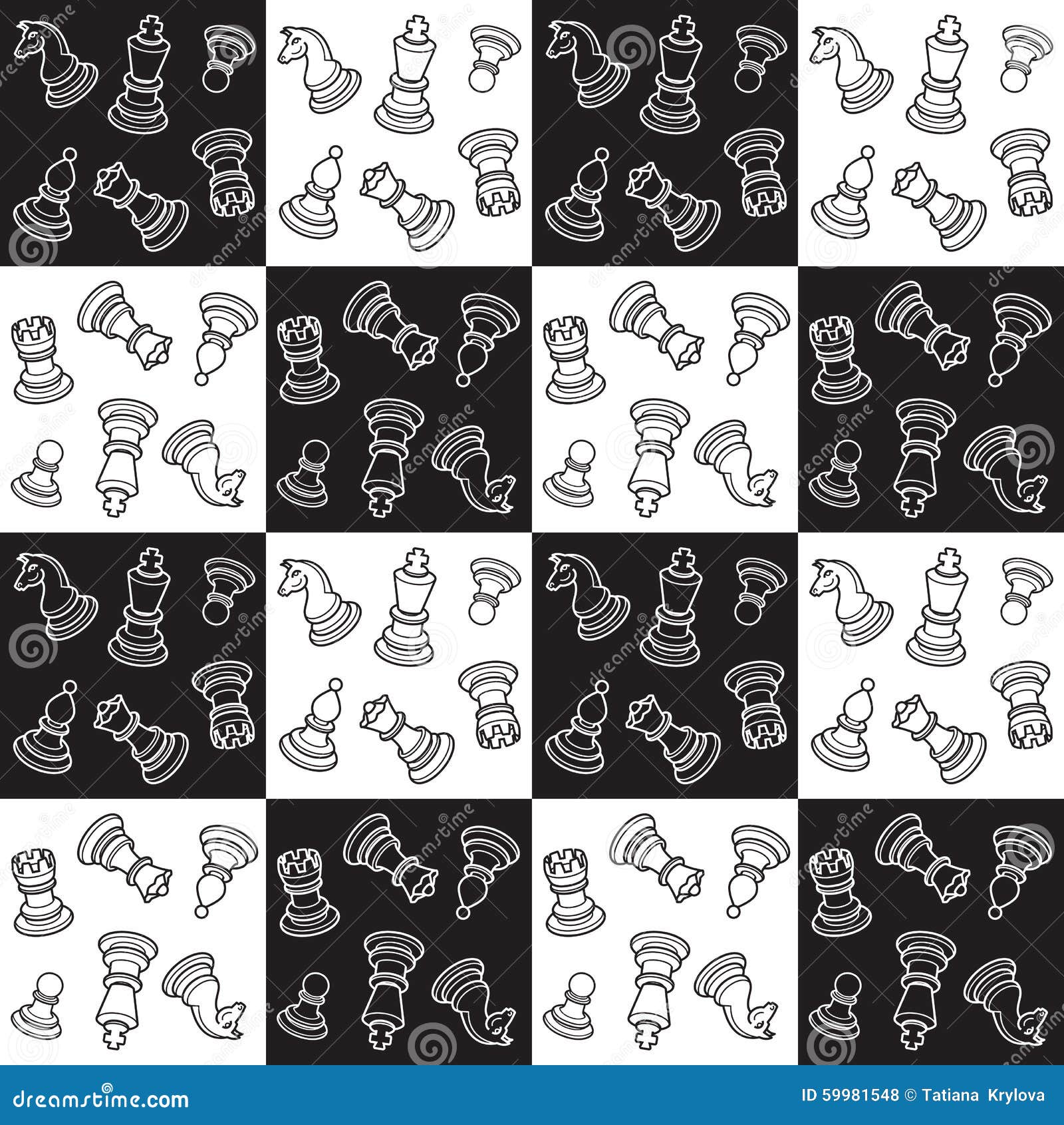 Chess pattern stock vector. Illustration of graphic, black - 59981548