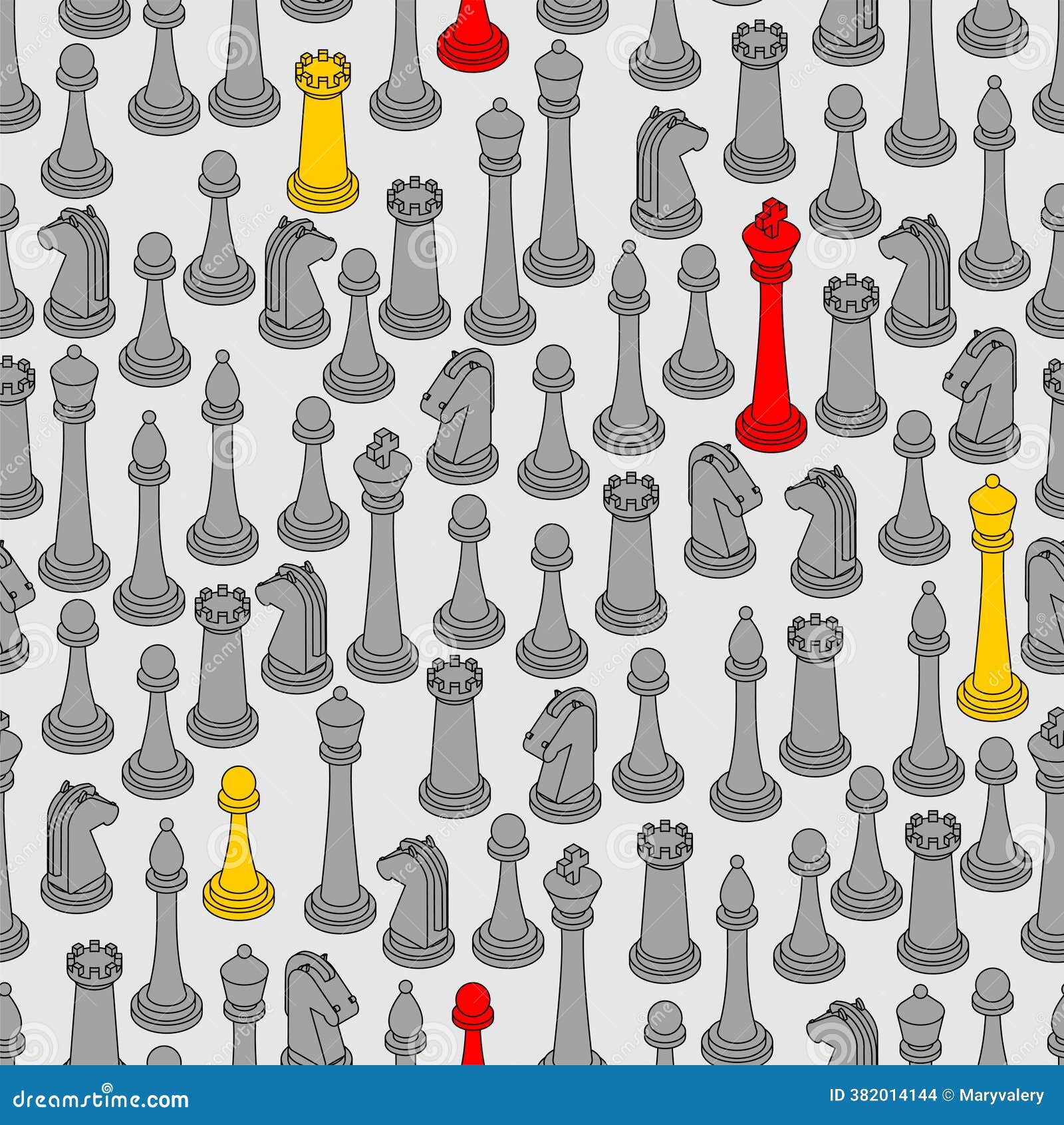 Chess Pattern Seamless. Chess Pieces Background. Pawn And Rook Chess ...