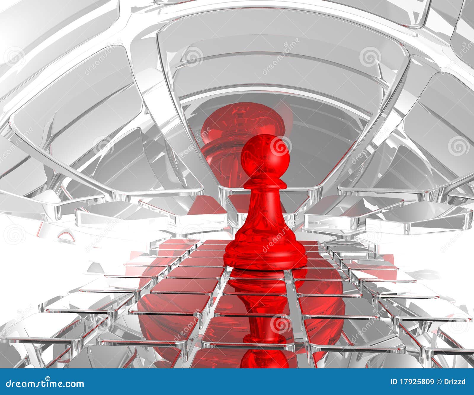 Chess Pawn 3d Model Pre Render View Royalty-Free Stock Photography ...