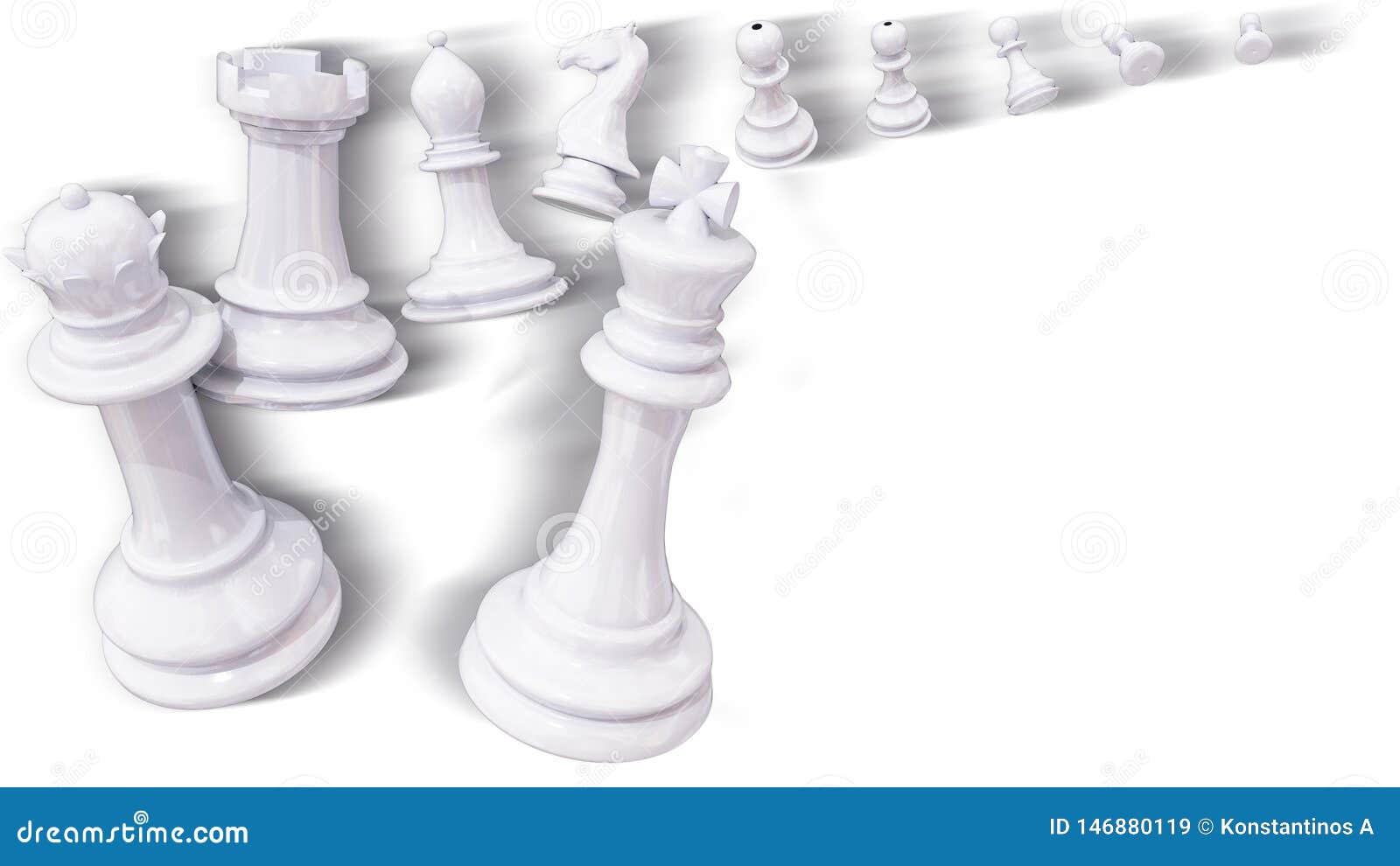 Chess Pawn All in Orbit Like Moving Planets - 3d Rendering Stock ...