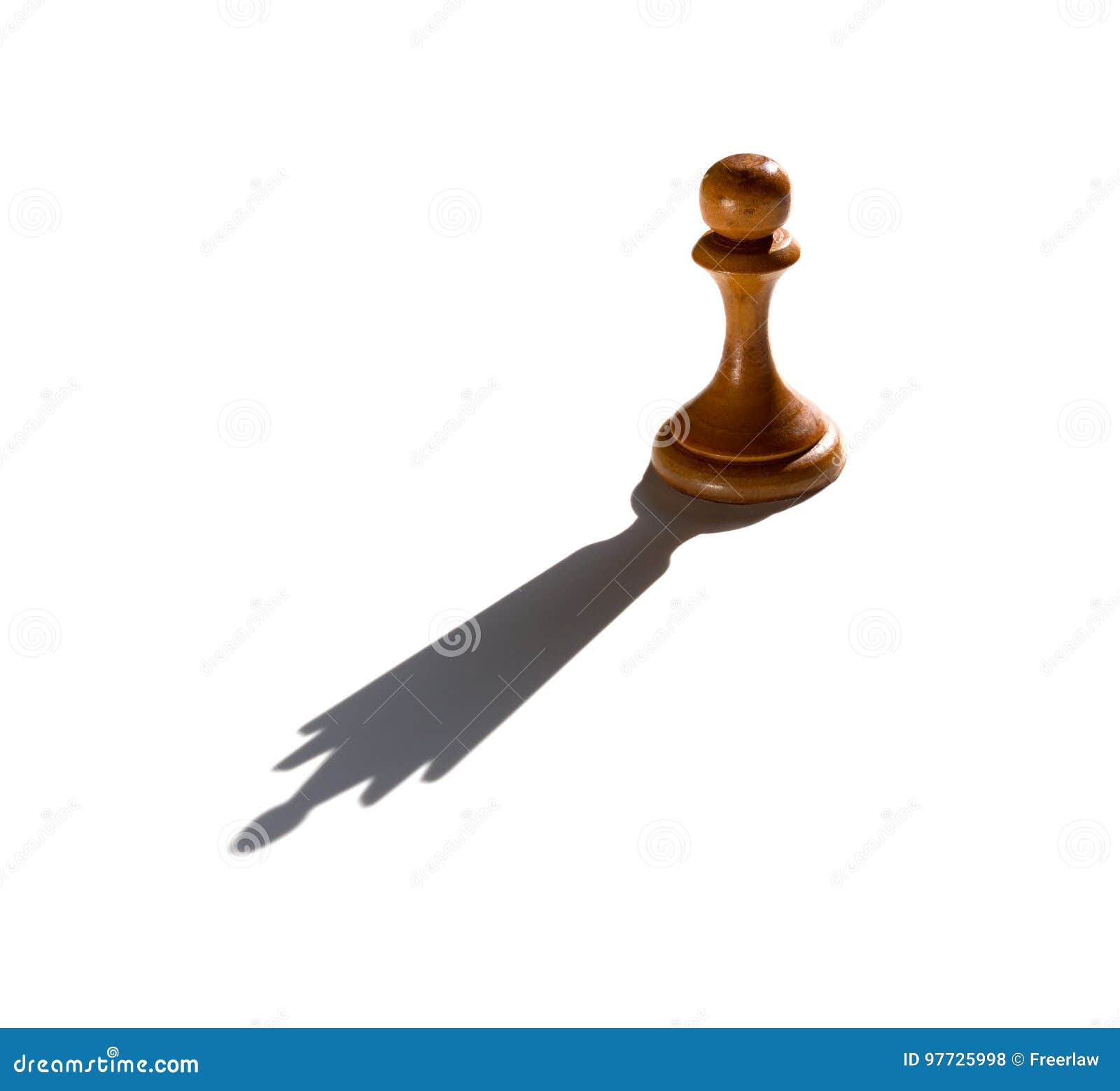 A Chess Pawn Casting a Queen Piece Shadow Stock Photo - Image of career ...