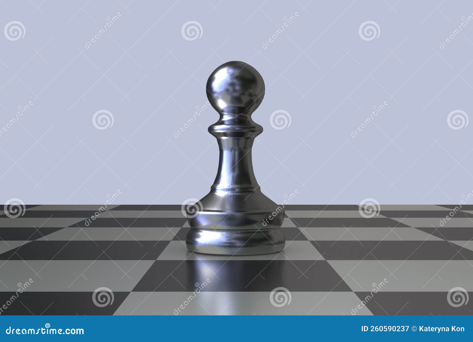 Chess Pawn, Close-up View, Illustration Stock Illustration ...