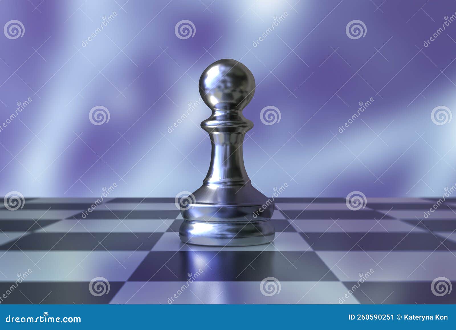 Chess Pawn, Close-up View, Illustration Stock Illustration ...