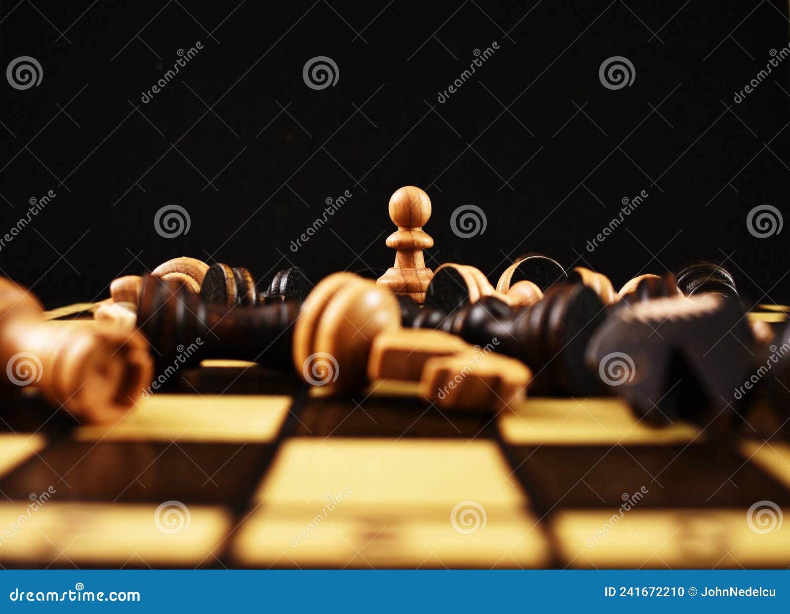 Chess Pawn in Dramatic Pose Stock Photo - Image of chess, screenshot ...