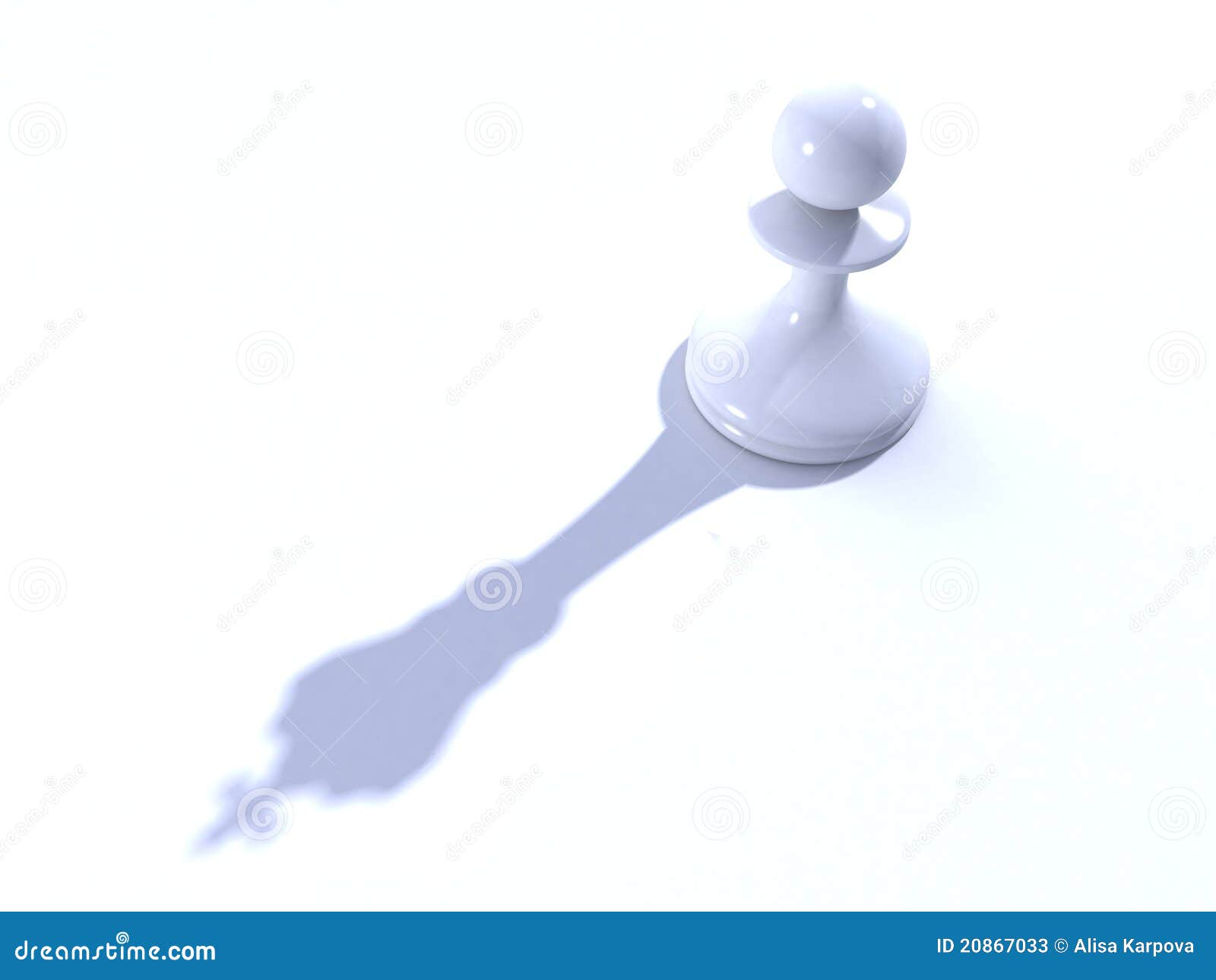Chess Pawn with King S Shadow Stock Image - Image of achievement, chess ...