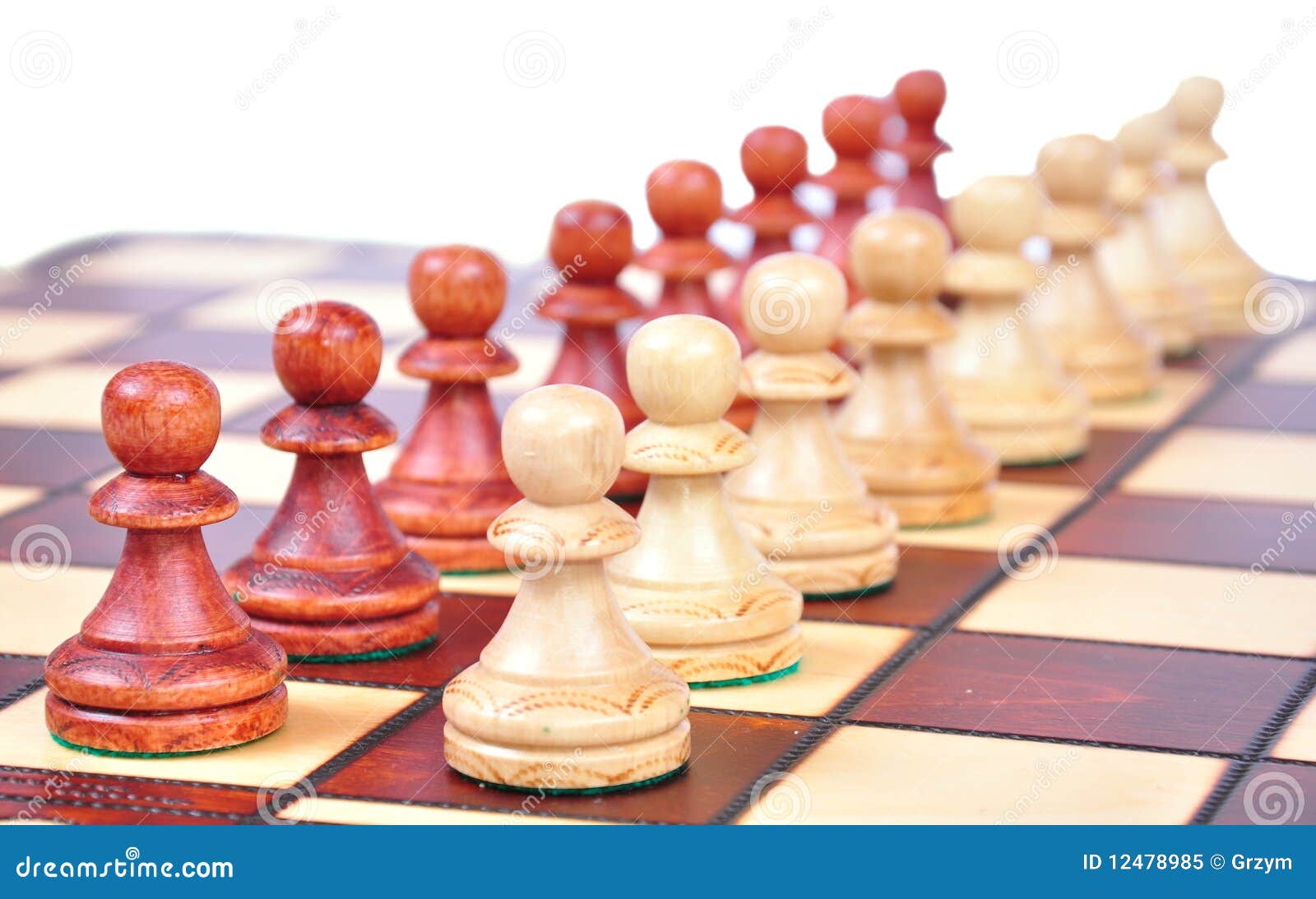 Chess pawns stock image. Image of pawn, army, rook, group - 12478985