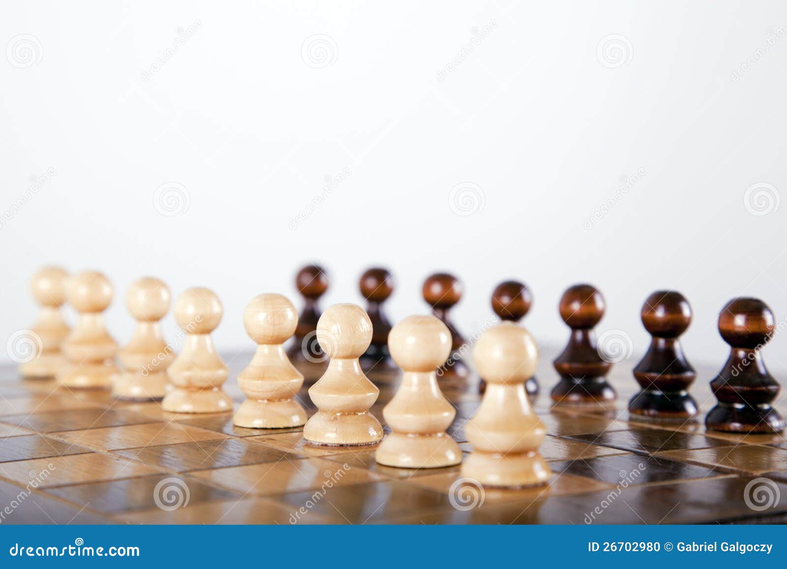 Chess pawns stock photo. Image of game, reflection, match - 26702980