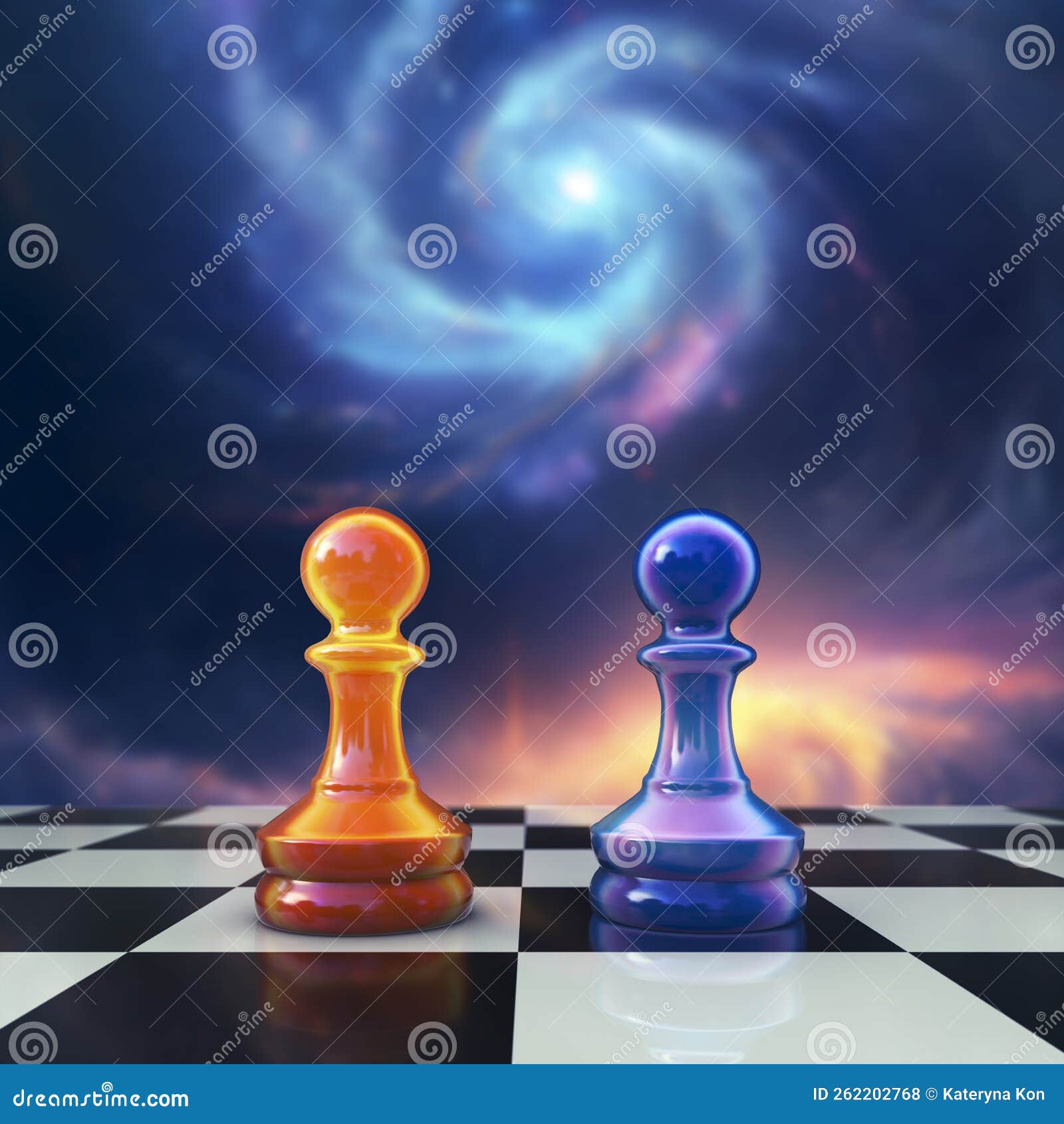 Chess pawns, illustration stock illustration. Illustration of graphic ...