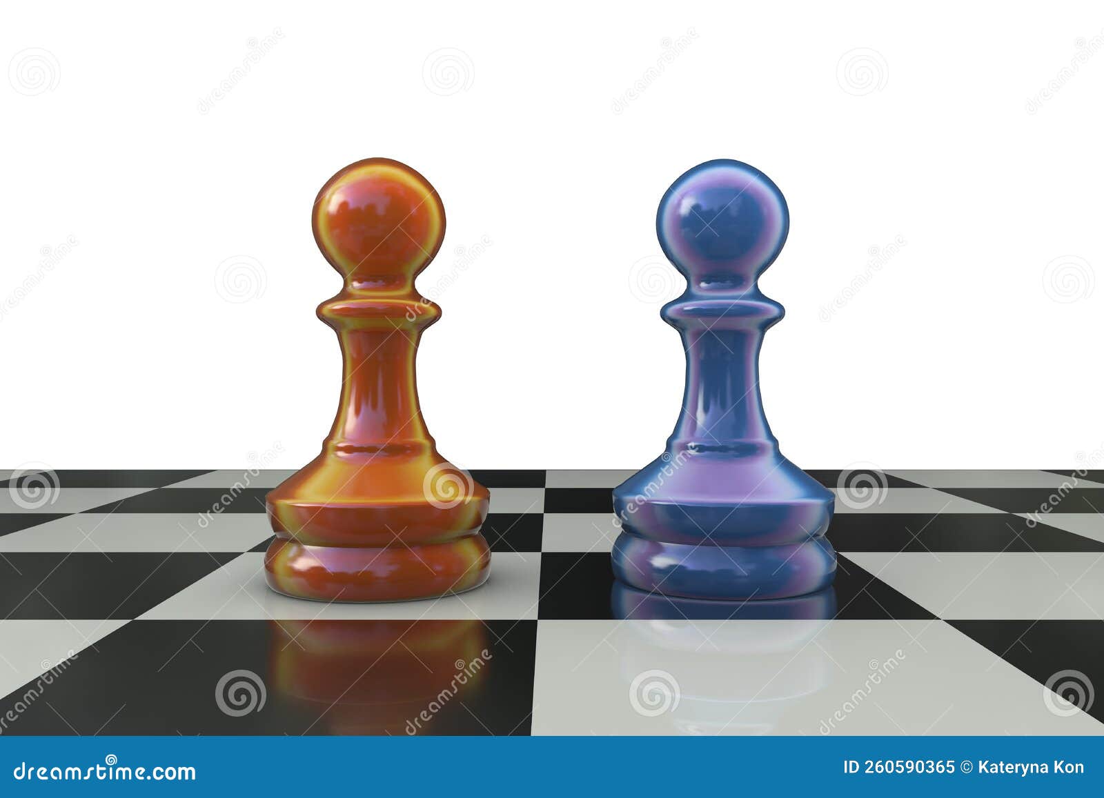 Chess pawns, illustration stock illustration. Illustration of play ...