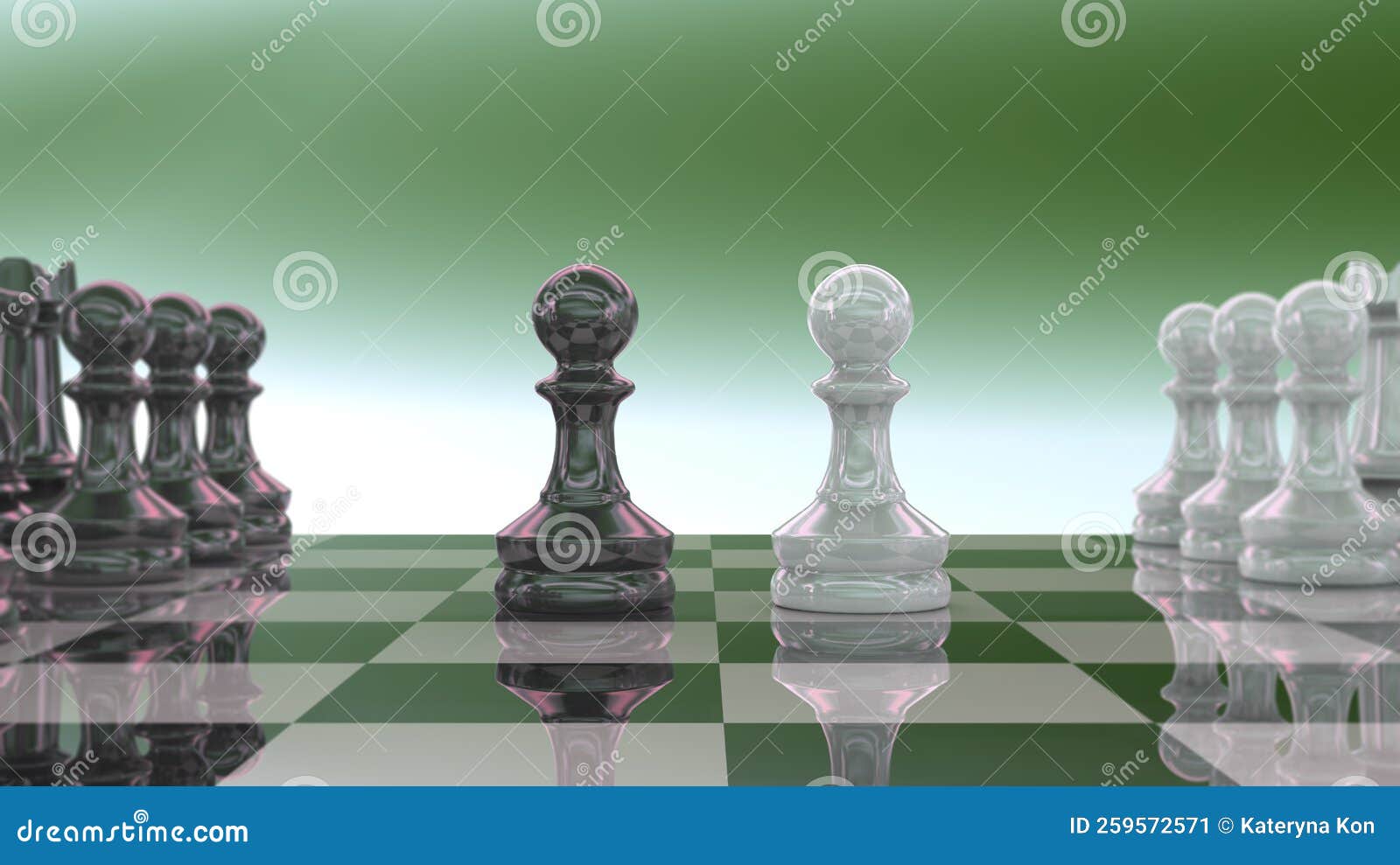 Chess pawns, illustration stock illustration. Illustration of ...