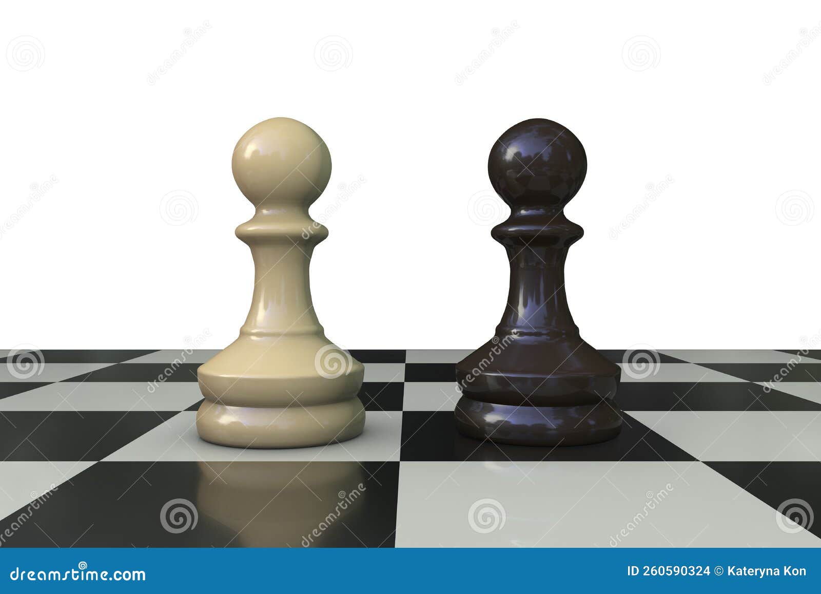 Chess pawns, illustration stock illustration. Illustration of creative ...