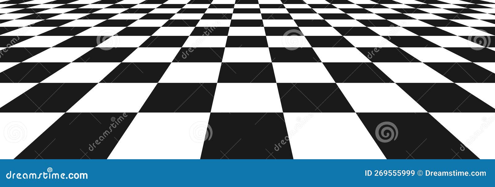 Chess Perspective Floor Background. Black and White Chessboard ...