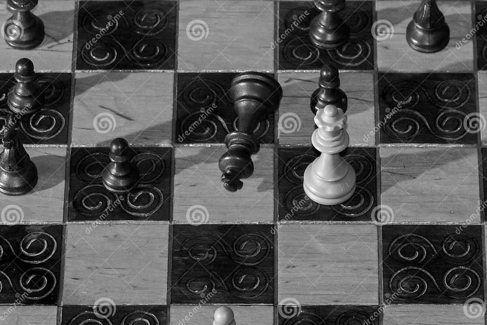 Chess stock image. Image of defense, pieces, chess, field - 95567491