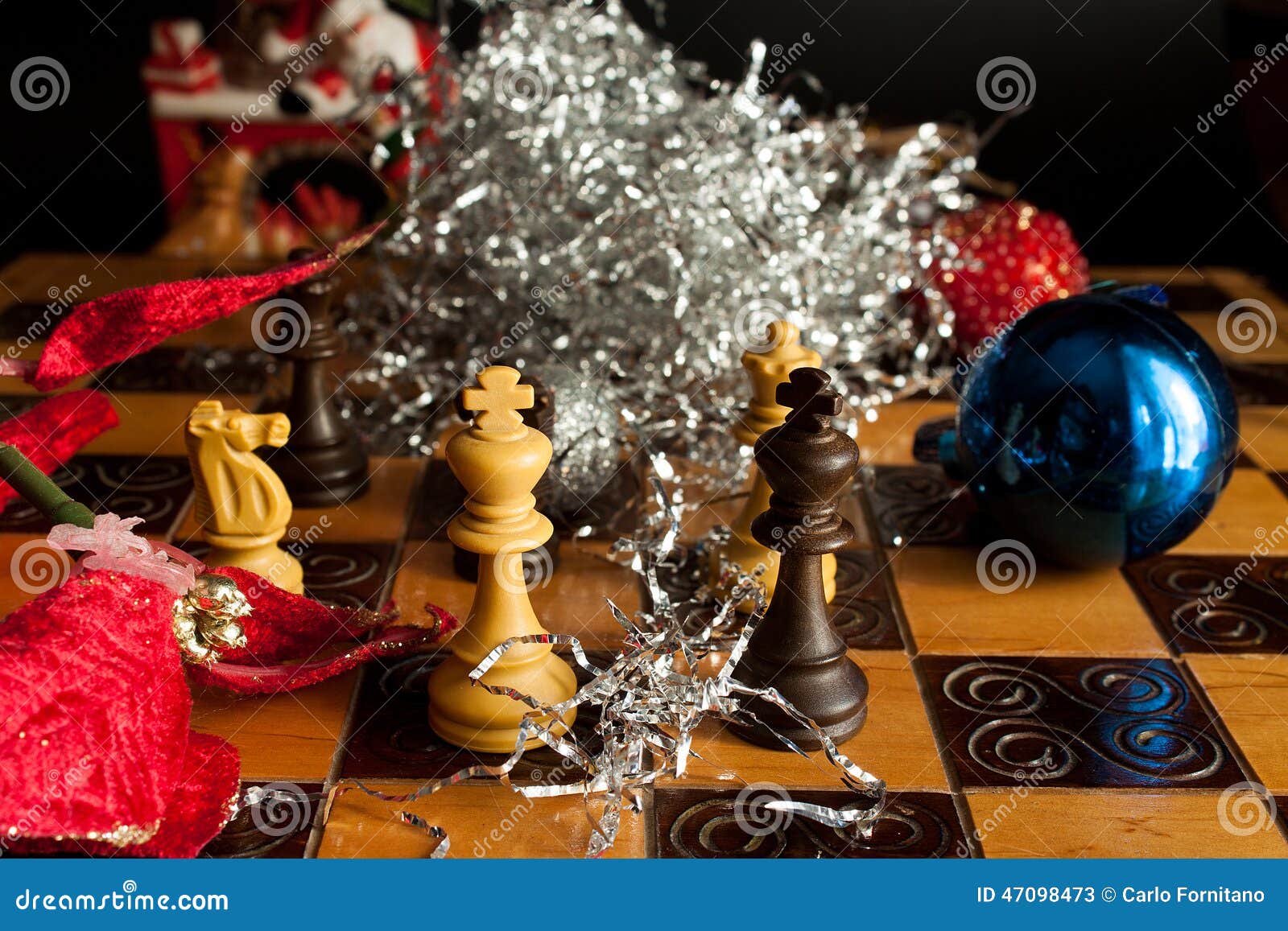 Chess stock image. Image of horse, holiday, christmas - 47098473