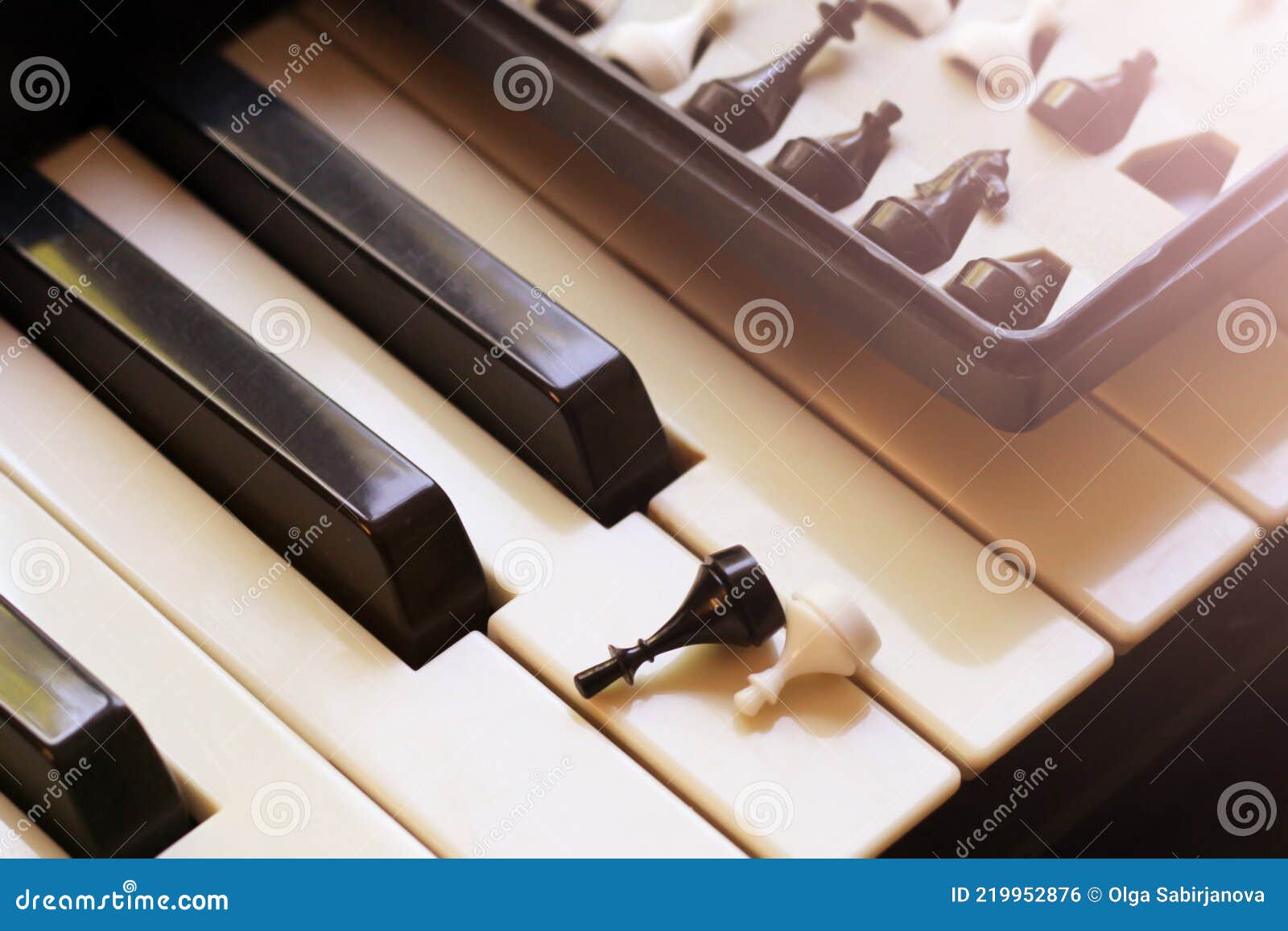 Chess and Piano Keys so Close Stock Photo - Image of judgment, court ...