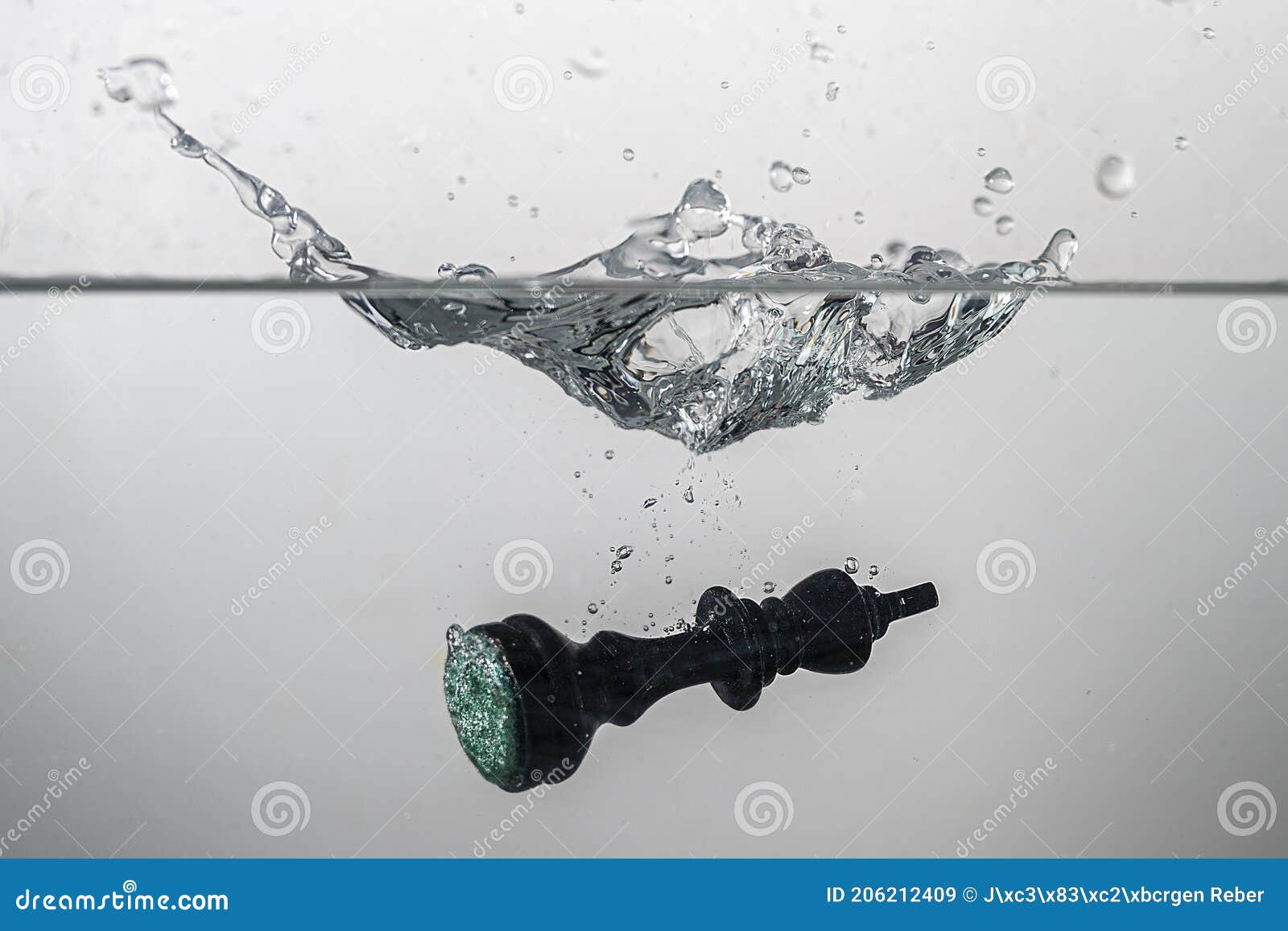 Chess Piece Drop in Water with a Splash Stock Image - Image of clear ...