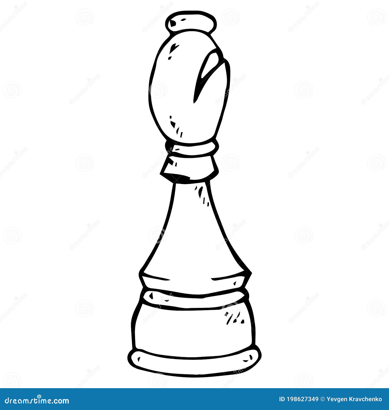 Chess Piece Icon. Vector Illustration of an Elephant. Chess Piece ...