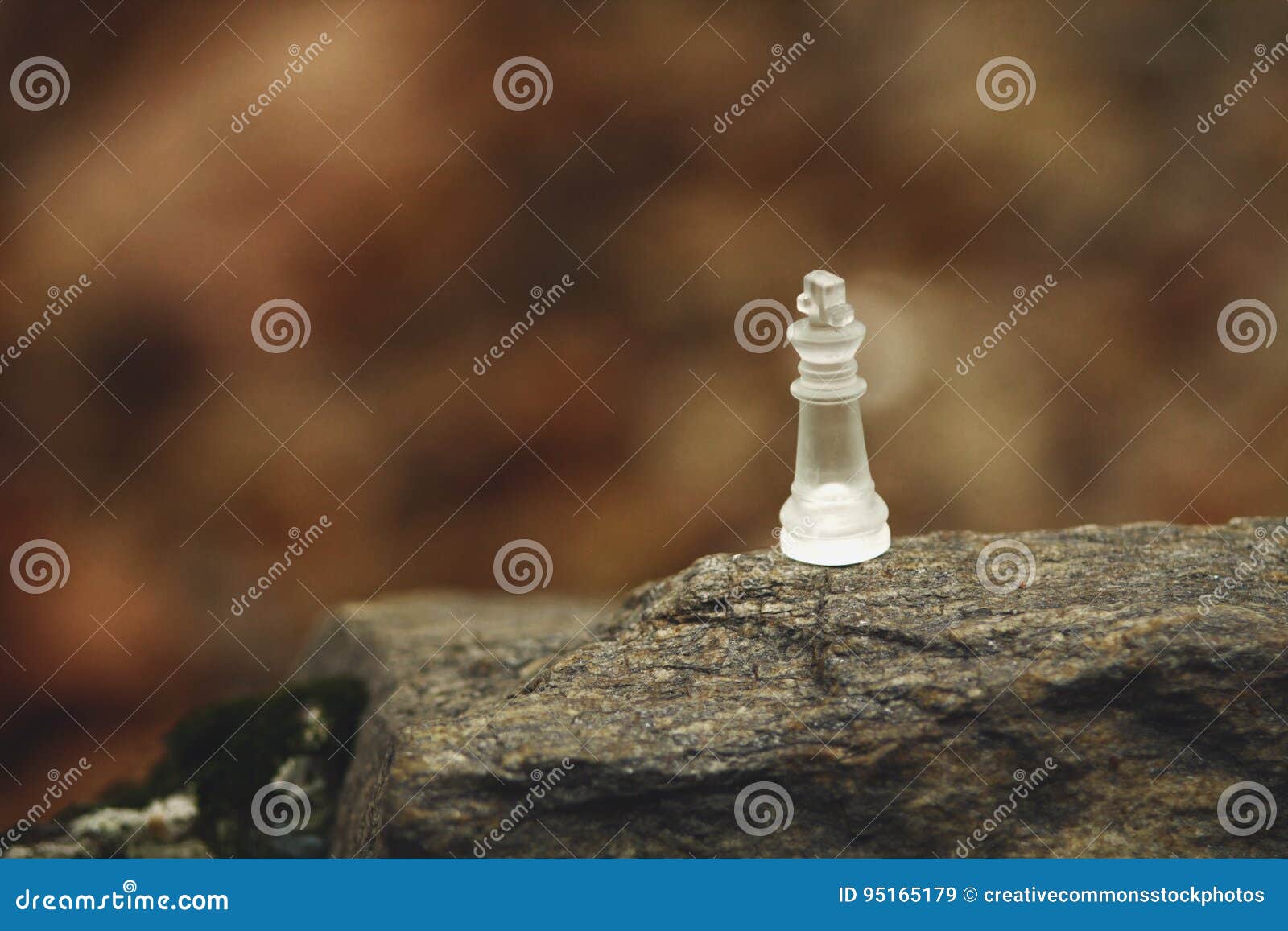 Chess Piece On Rock Picture. Image: 95165179