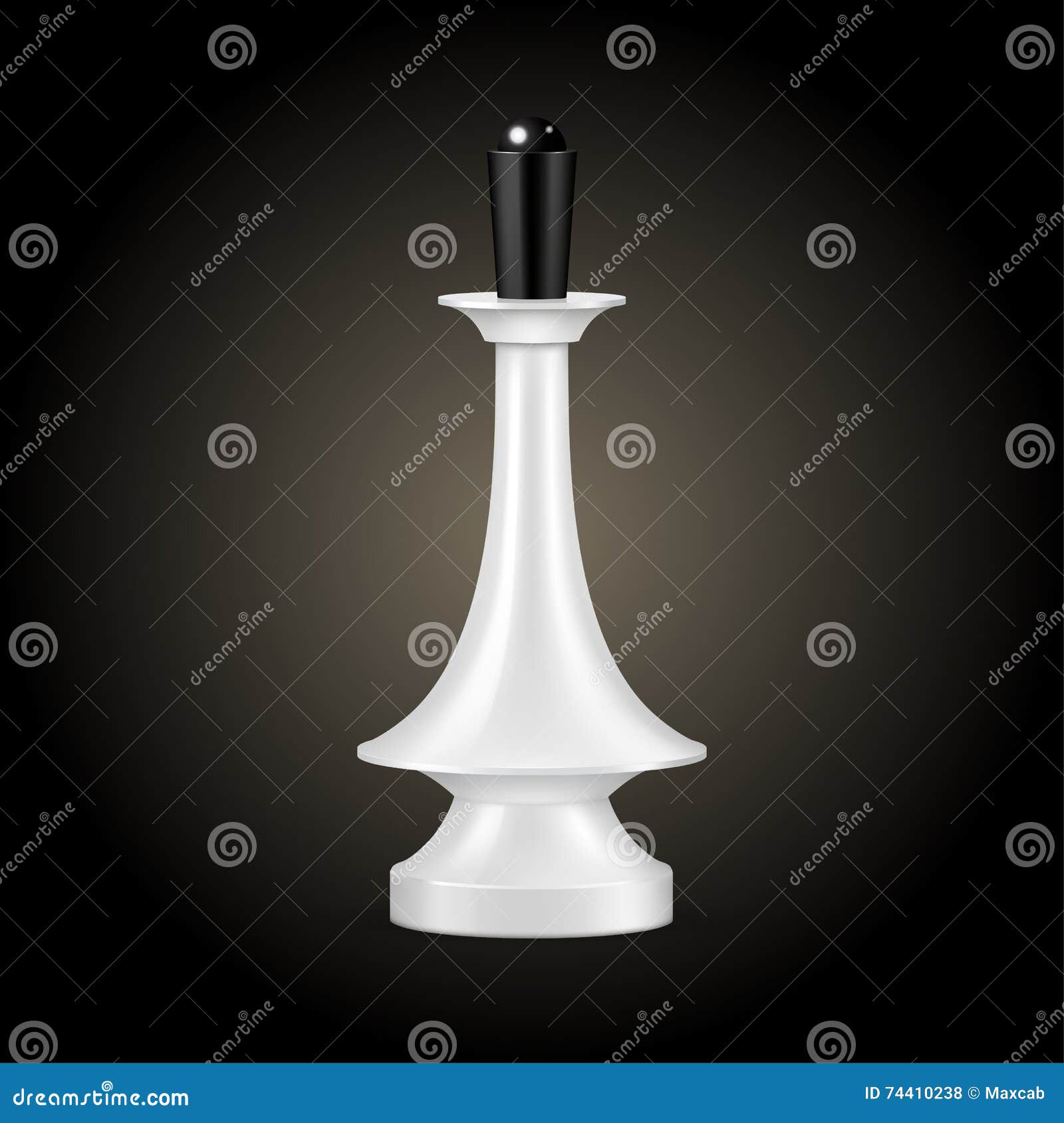 Chess Piece White Queen , Look Like Realistic Stock Vector ...