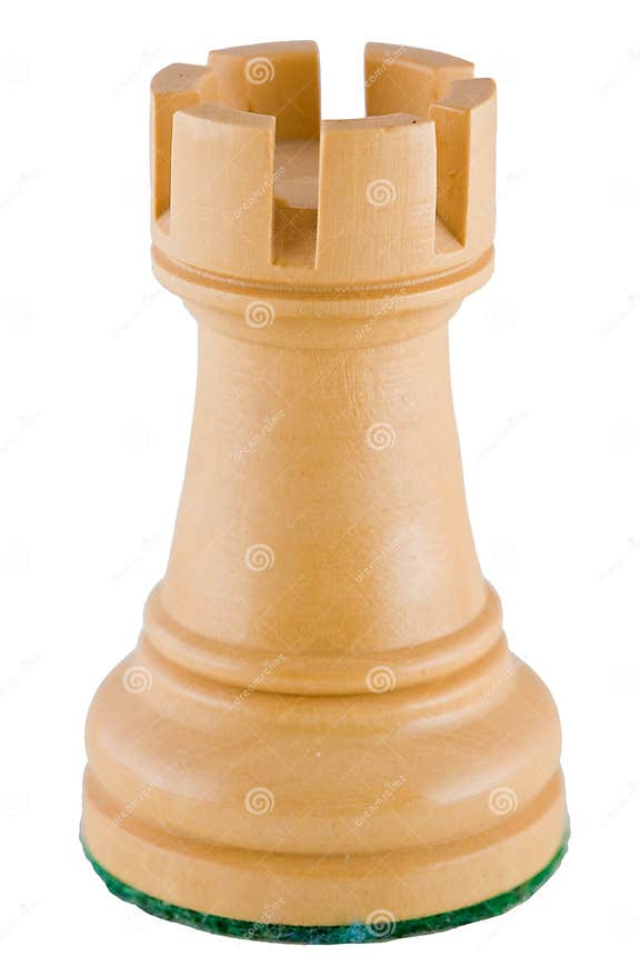 Chess piece - white rook stock photo. Image of fight, battle - 6824408