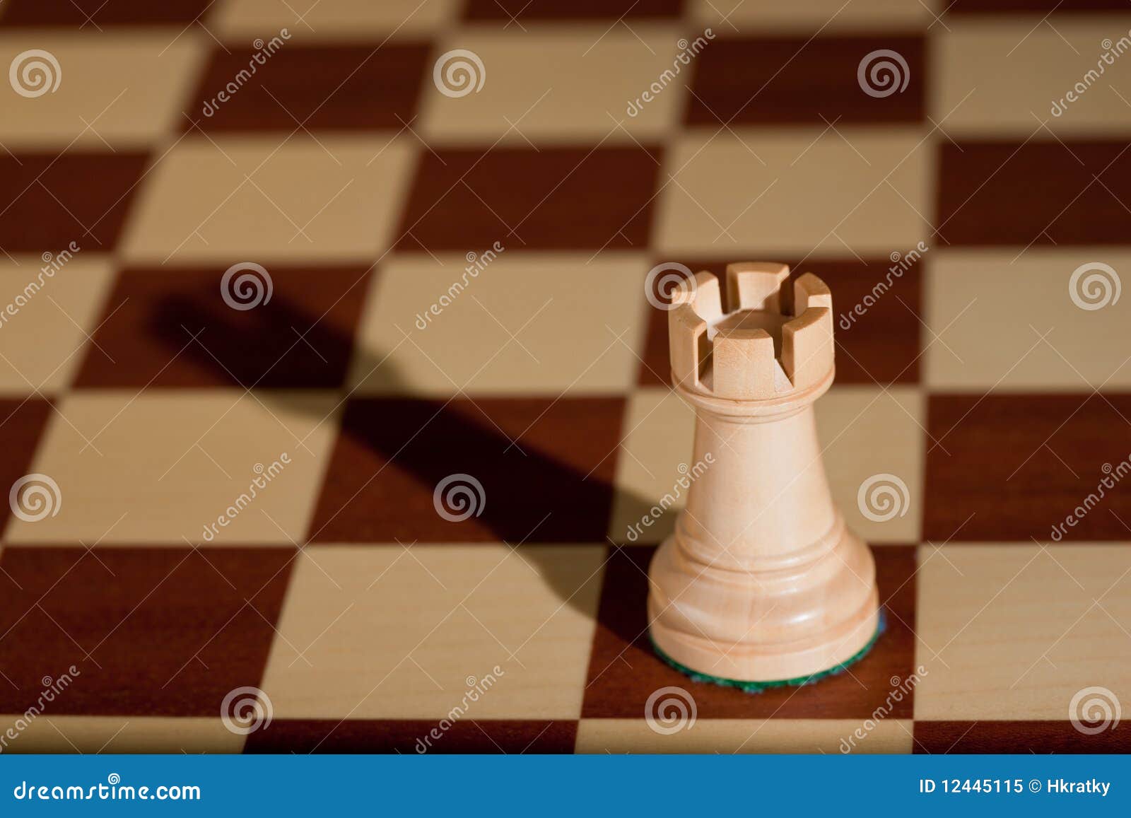 White Rook And Black King Chess Pieces Stock Photography ...