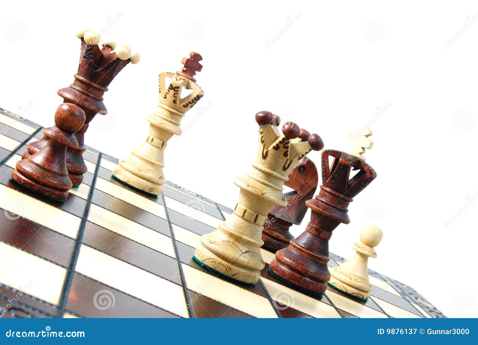 Chess pieces stock image. Image of piece, battle, isolated - 9876137
