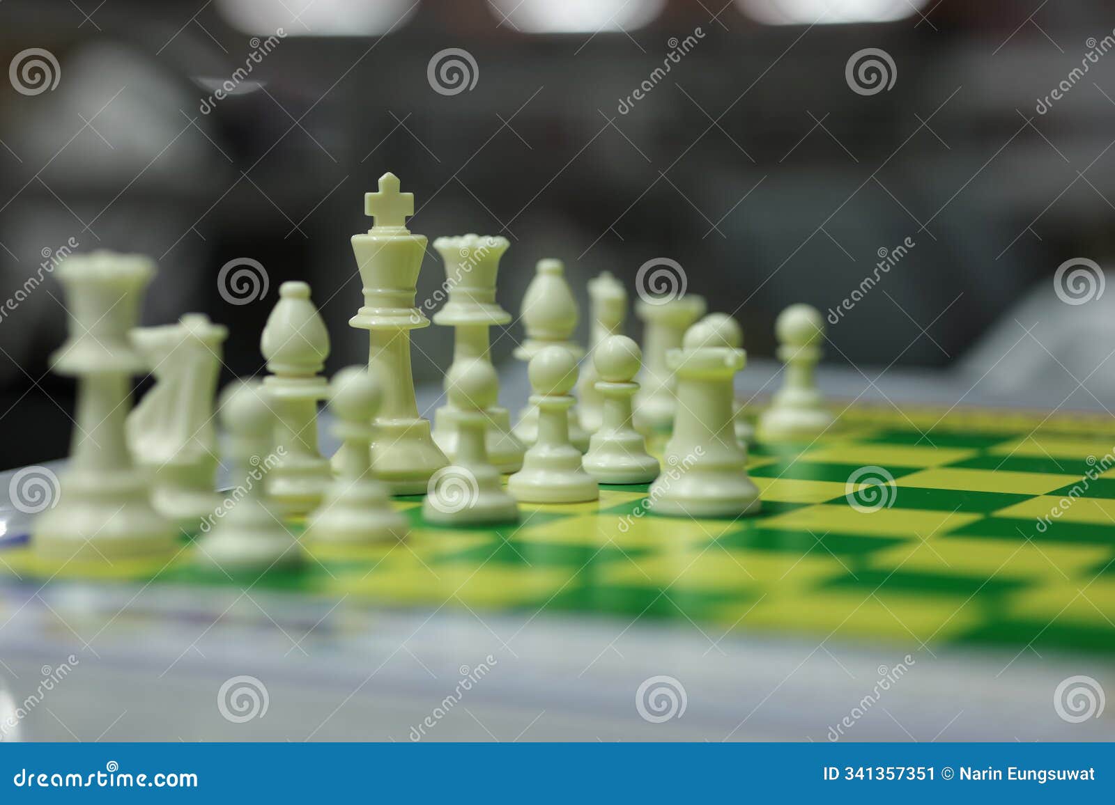 The Chess Pieces are Arranged on a Board. Chess Set in Order with ...