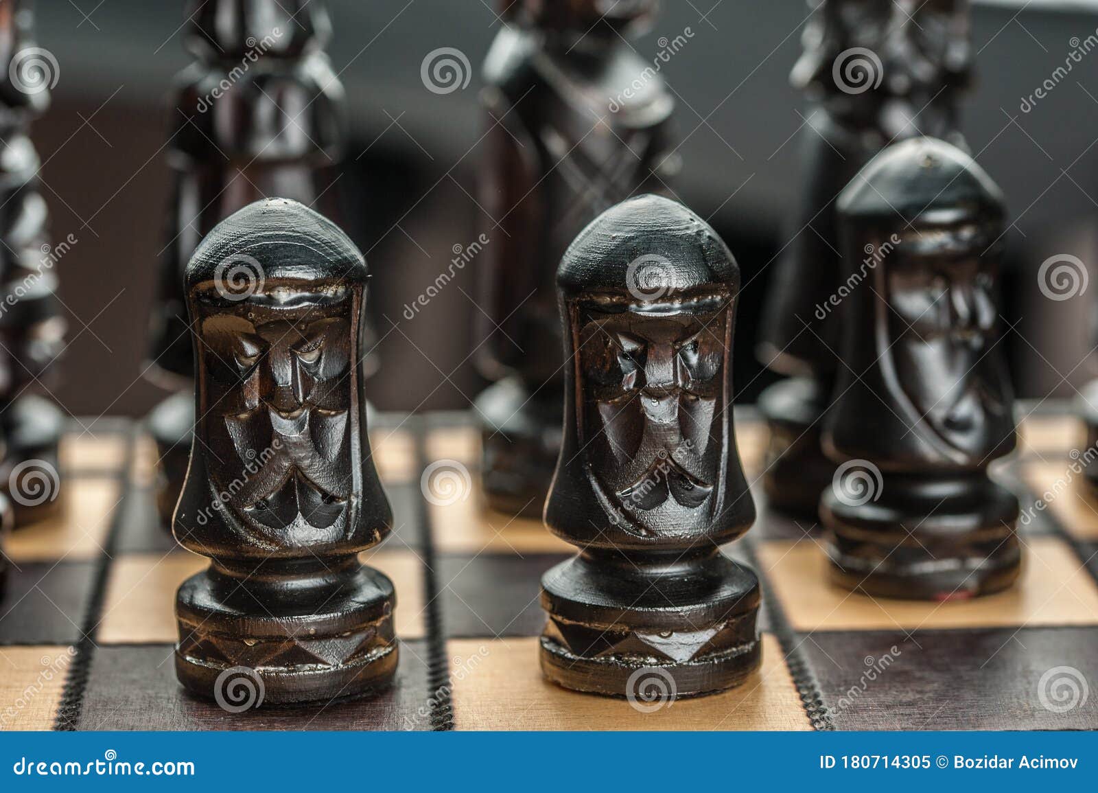 The Chess Pieces on the Board.Chessmaster Concept Stock Image - Image ...