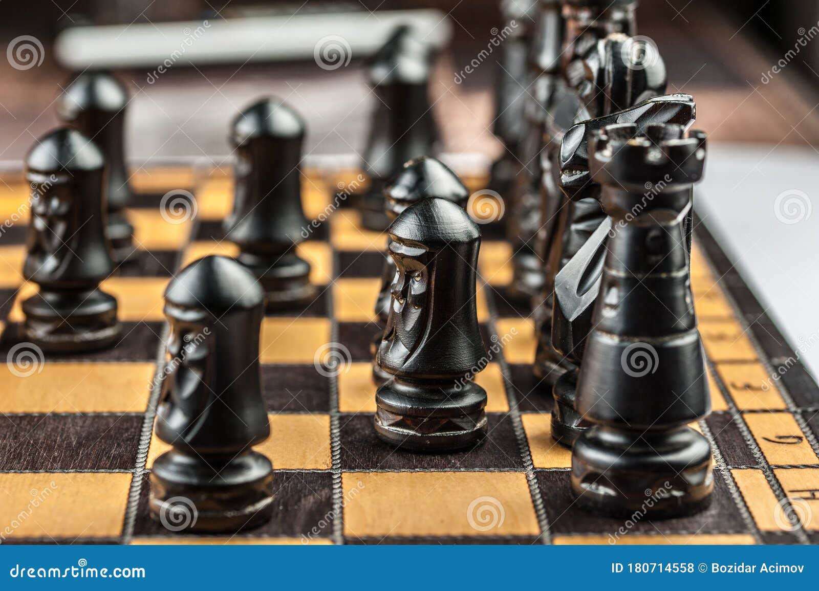 The Chess Pieces on the Board.Chessmaster Concept Stock Photo - Image ...