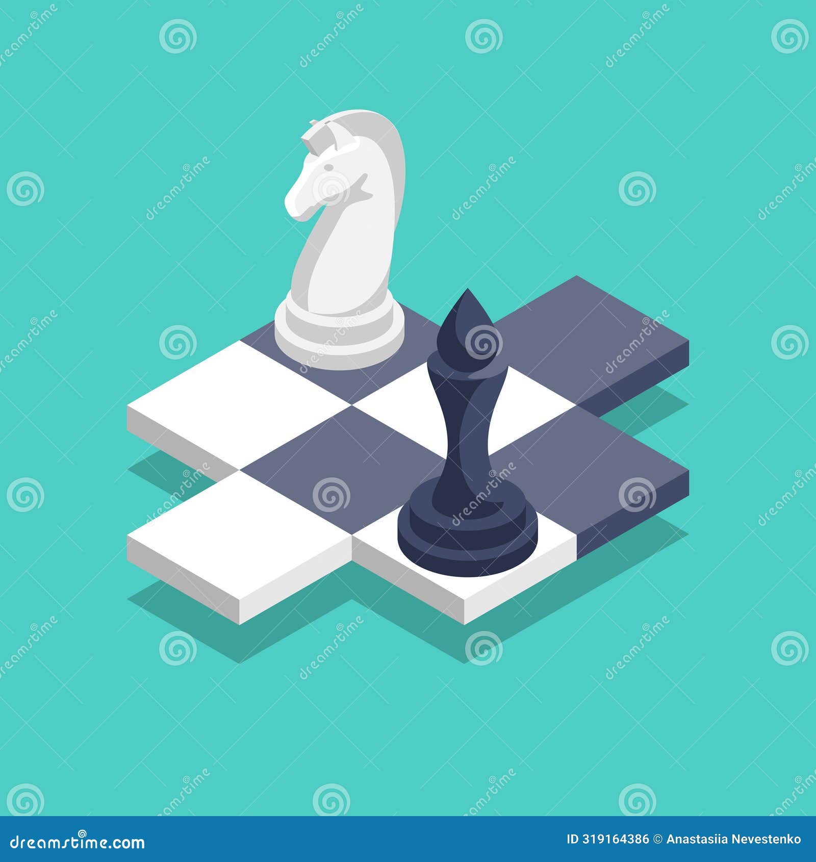 Chess Pieces on the Board. Symbol of Strategy and Planning Stock ...