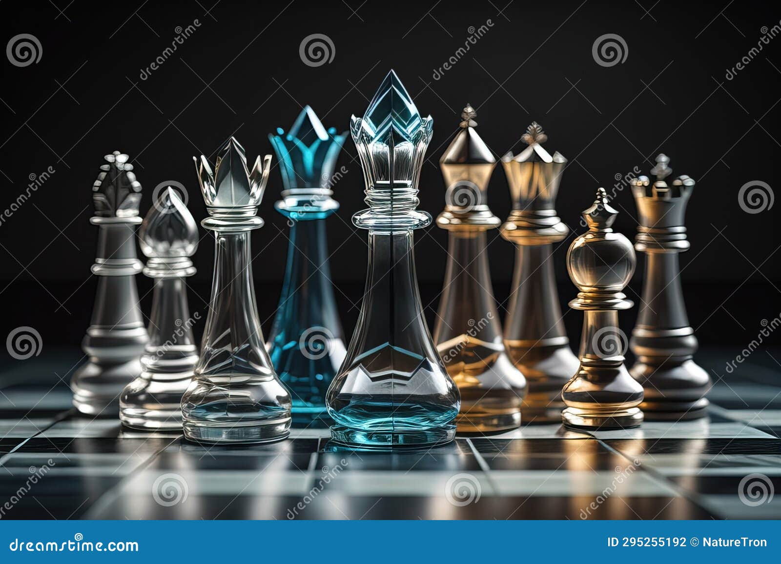 Chess Pieces on the Board Chess Pieces on the Chessboard Stock ...