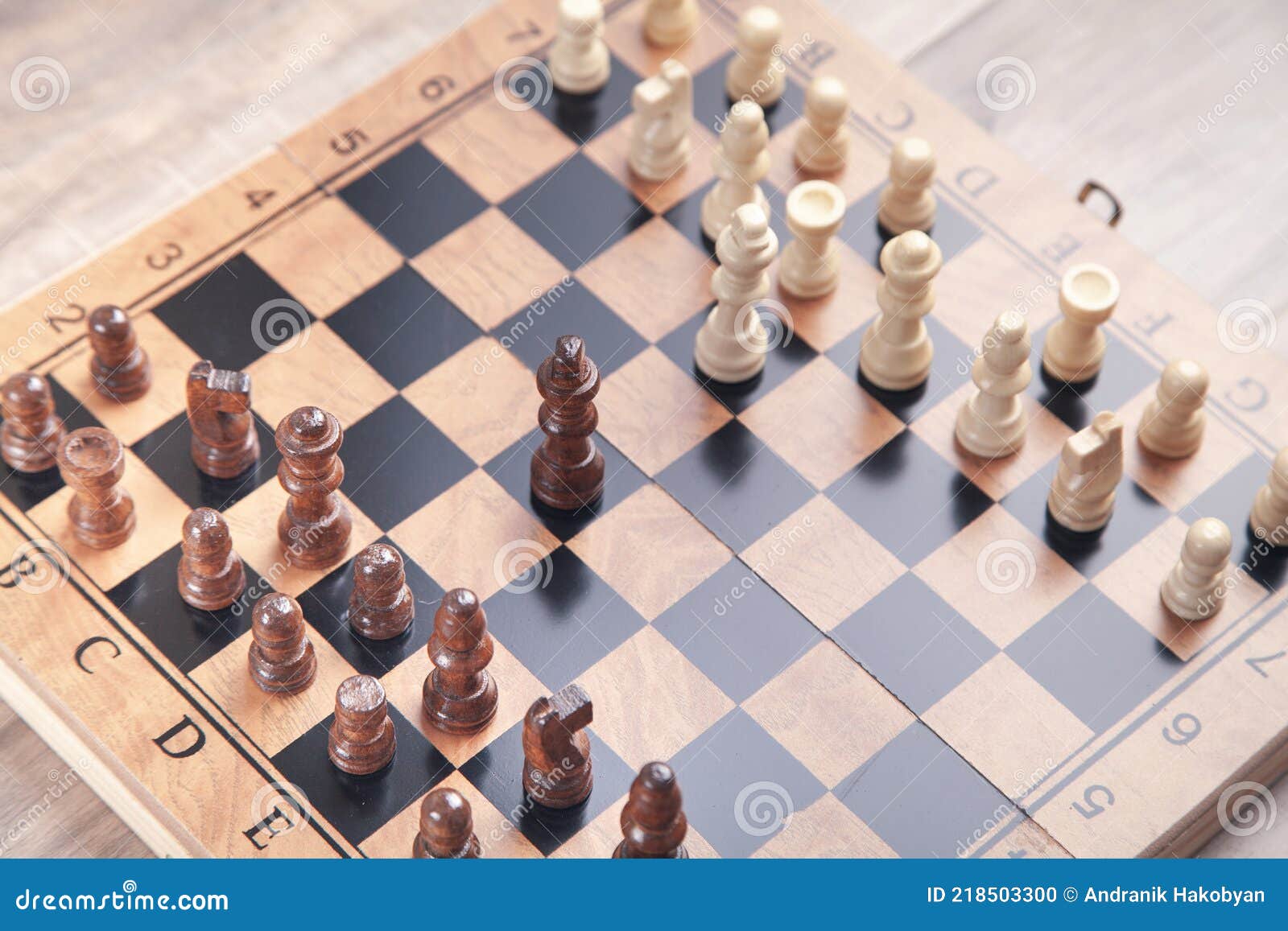 Chess Pieces on the Chessboard. Chess Game Stock Photo - Image of hobby ...